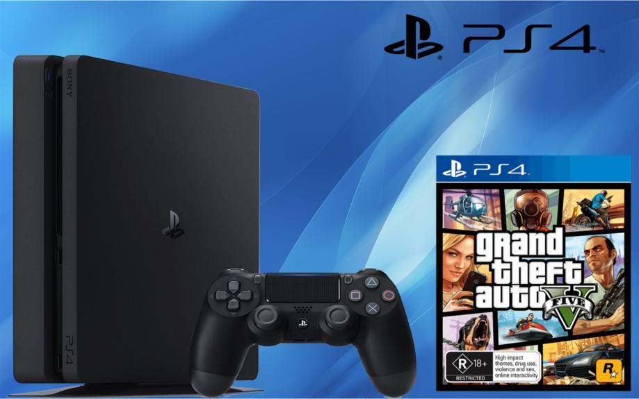 PLAYSTATION 4 SLIM 1TB + GTA V 12 mj. JAMSTVA DOSTAVA