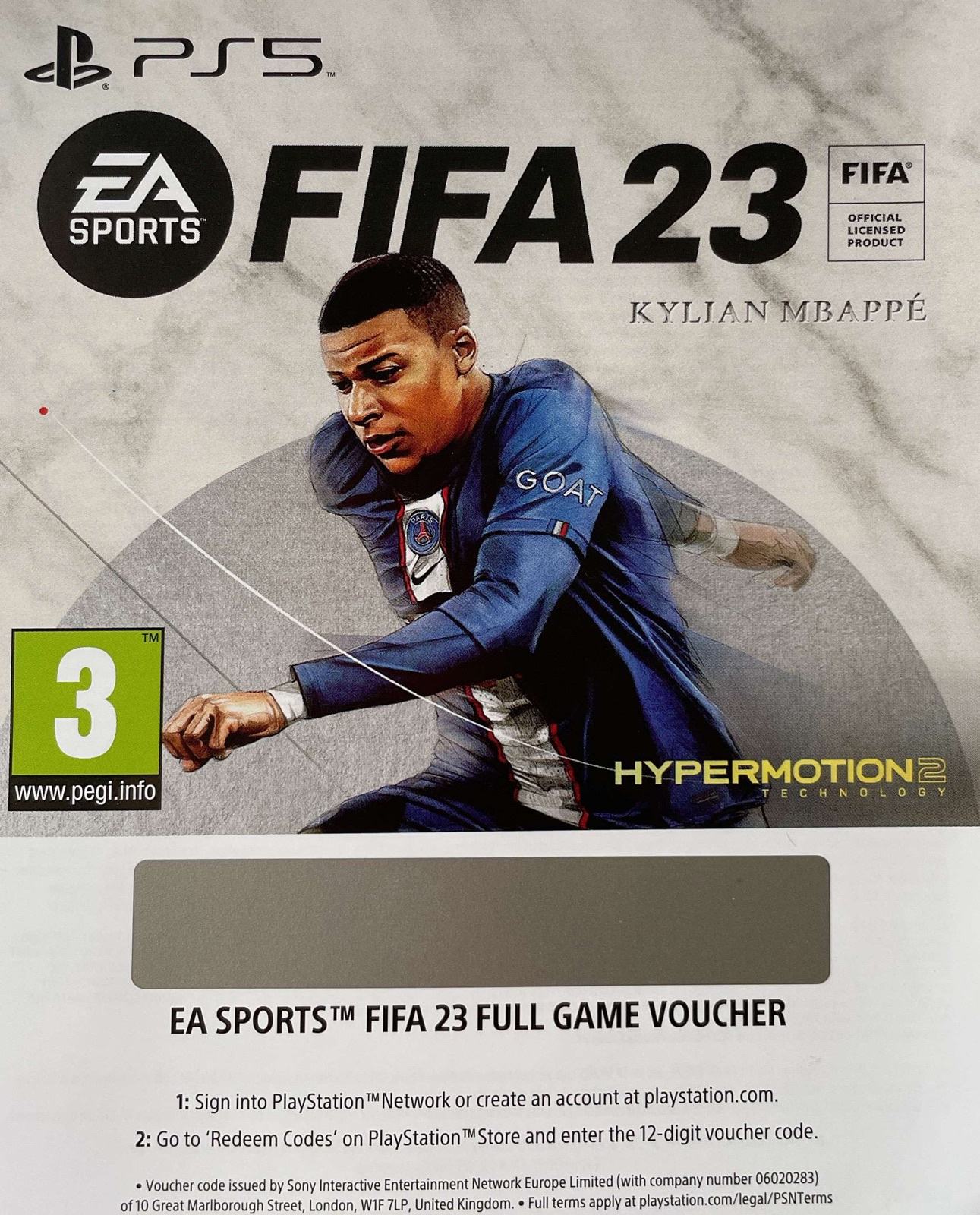 FIFA 23 2023 PS5 Digital voucher