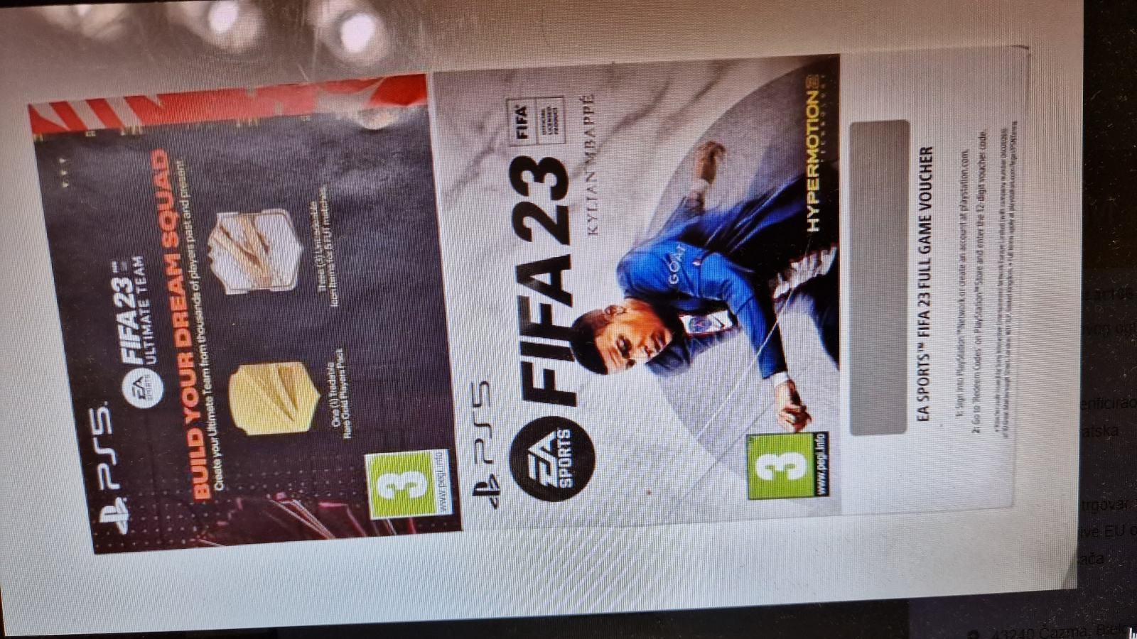 Fifa 23 voucher + fifa ultimate team voucher