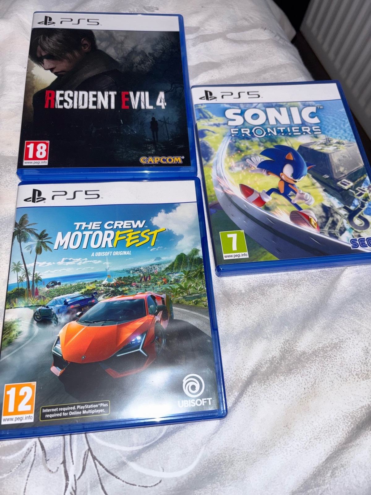 Ps5 igre resident evil, the crew, sonic