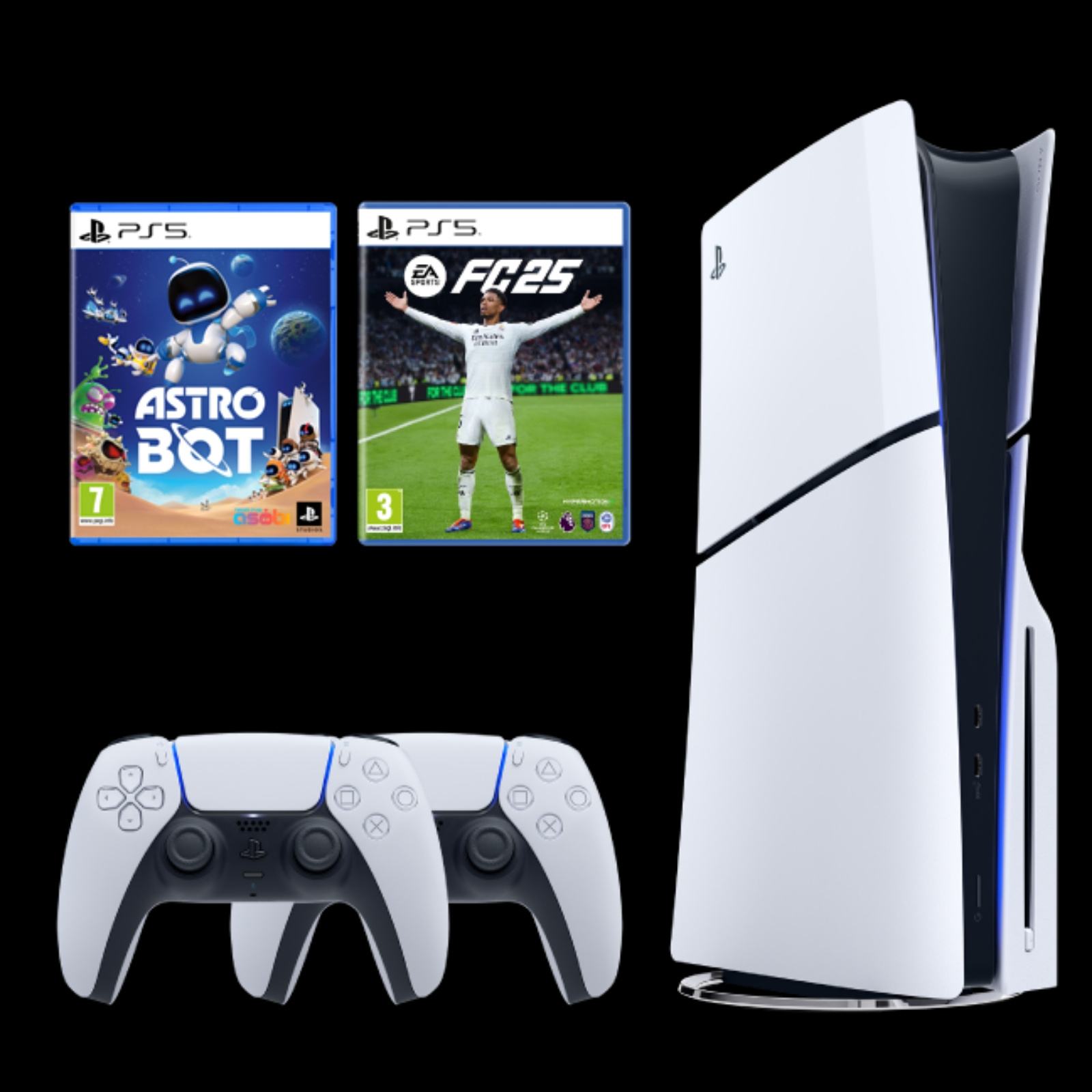 PS5 Slim + Astrobot + EASports FC25 + Dodatni kontroler