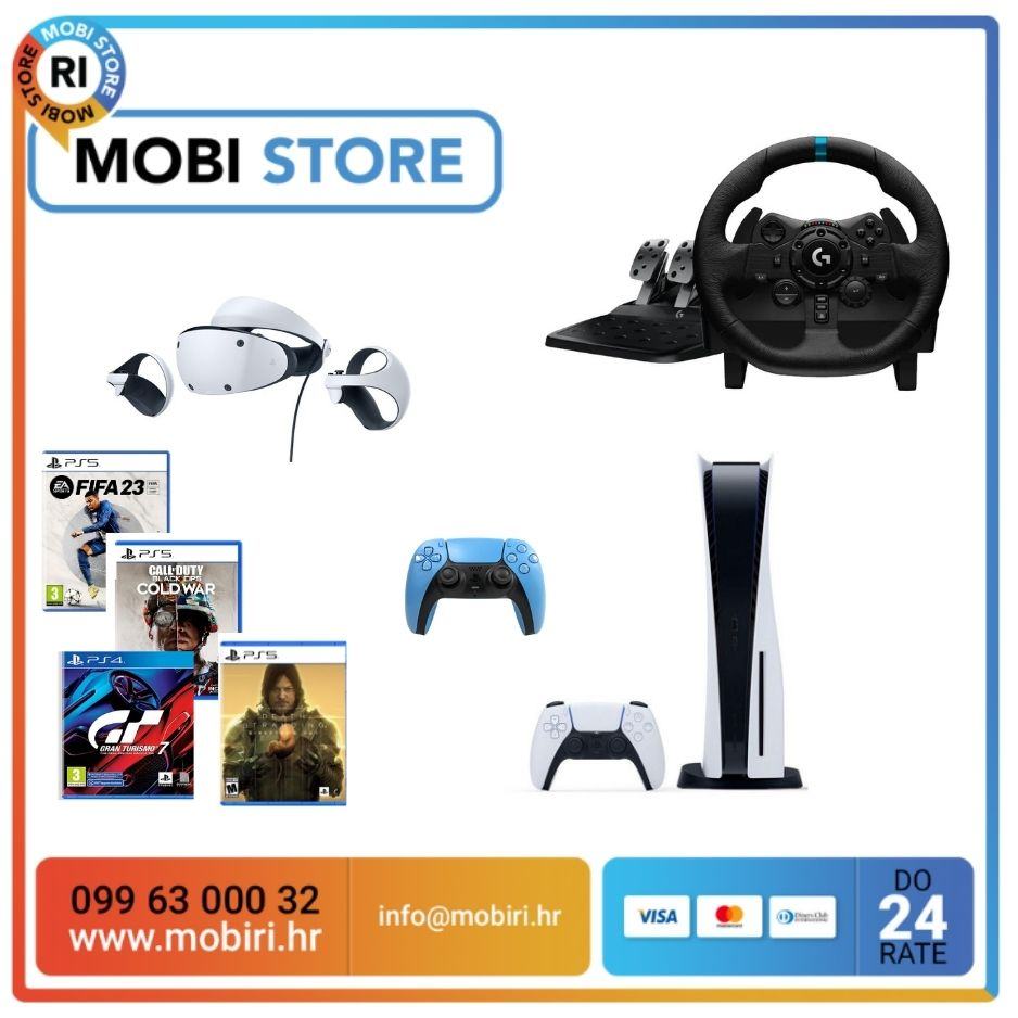 ☆Ps5☆VOLAN☆VR2☆ igrice 3+5 ☆ 2x Joystick ☆ 1199 Eura