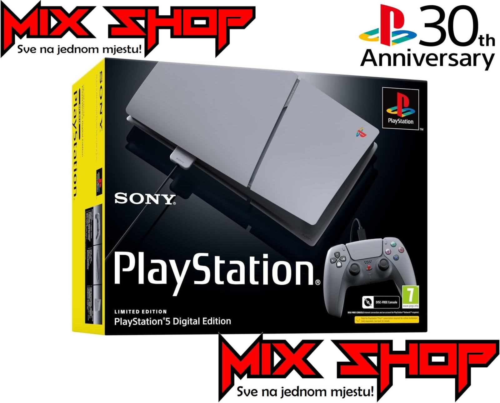 SONY PLAYSTATION 5 PS5 30th Anniversary Limited Edition SLIM NOVO