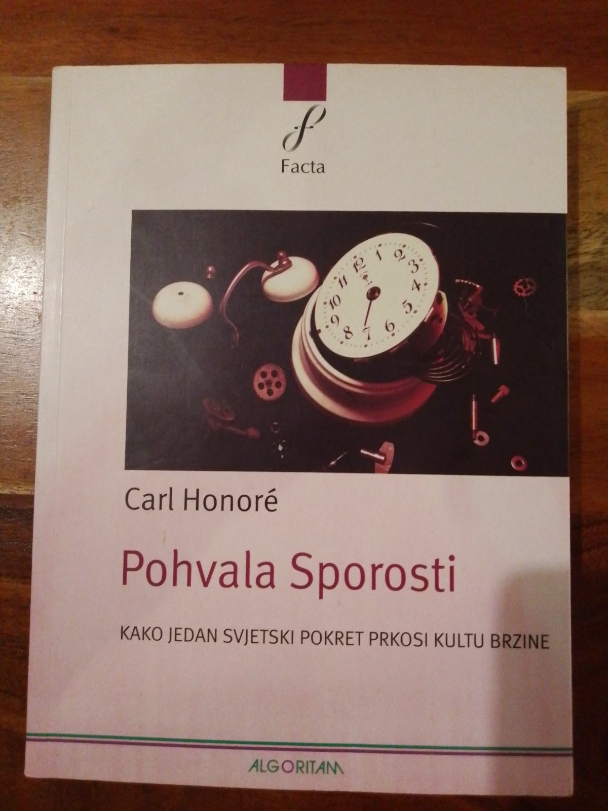 Carl Honore, Pohvala Sporosti
