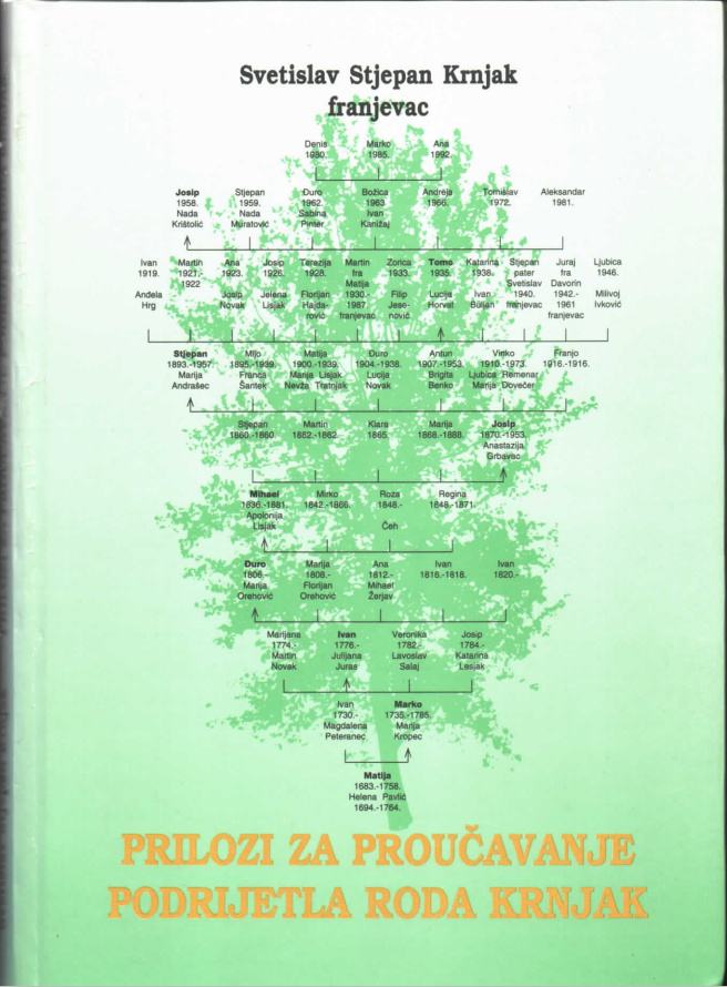 Svetislav Stjepan Krnjak: Prilozi za proučavanje podrijetla roda Krnja