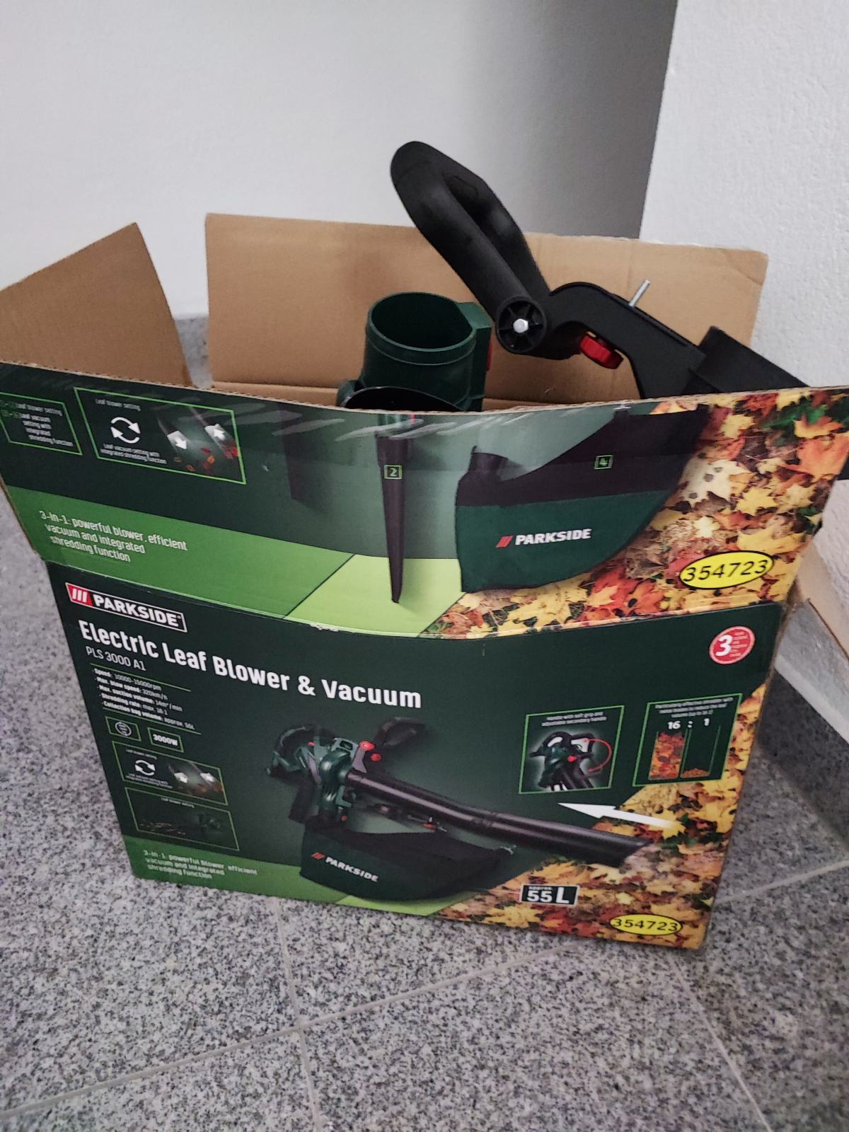 Parkside PLS3000 A1 električni usisavač/puhač /malčer lišća