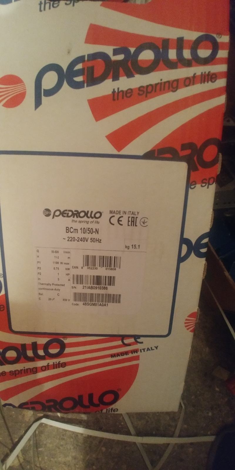 Muljna pumpa Pedrolo