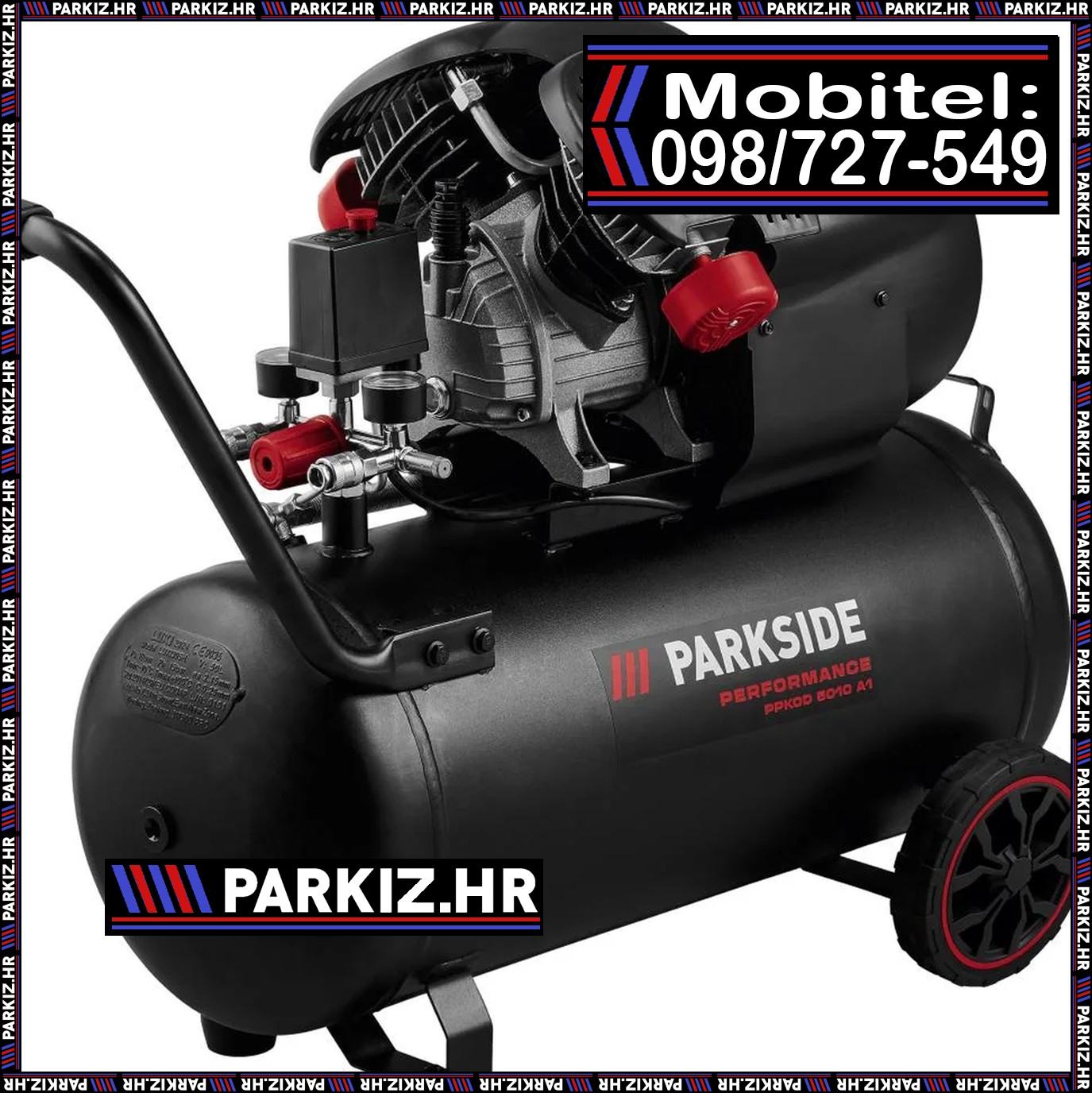 Parkside Performance dvocilindrični kompresor PPKOD 5010 A1 (NOVO)