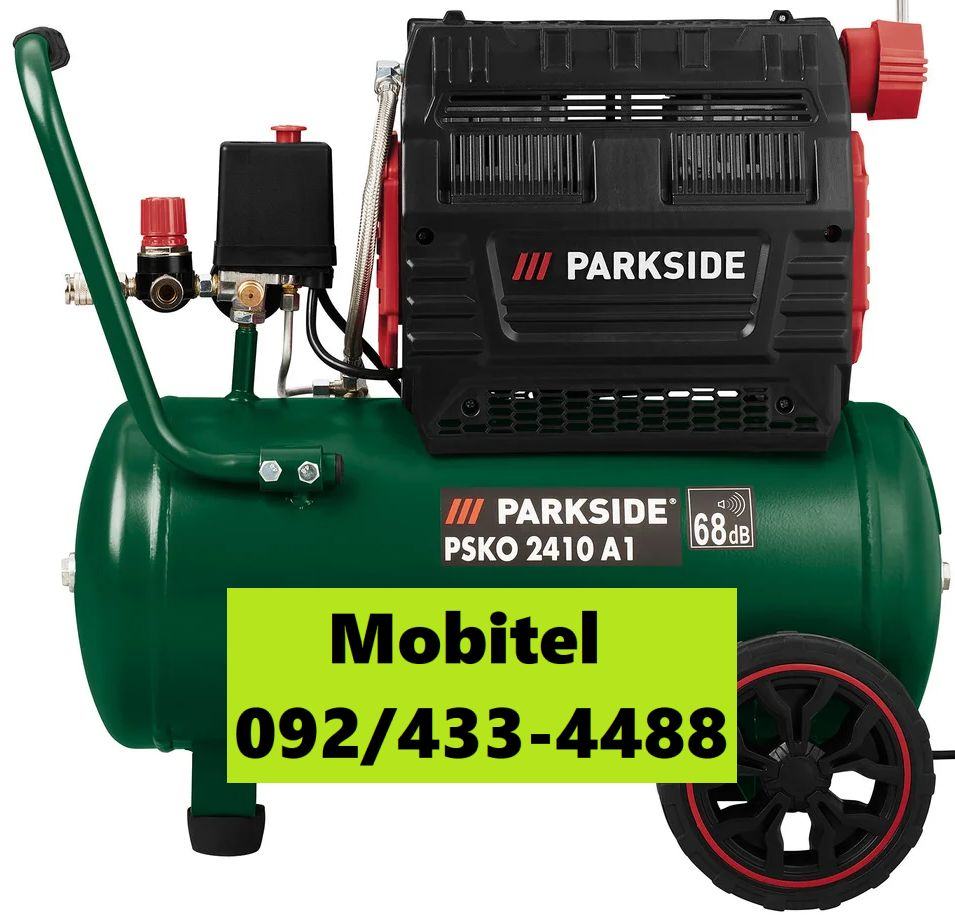 Parkside TIHI kompresor PSKO 2410 A1, BEZULJNI, 1500W, 24L 10 bara nov