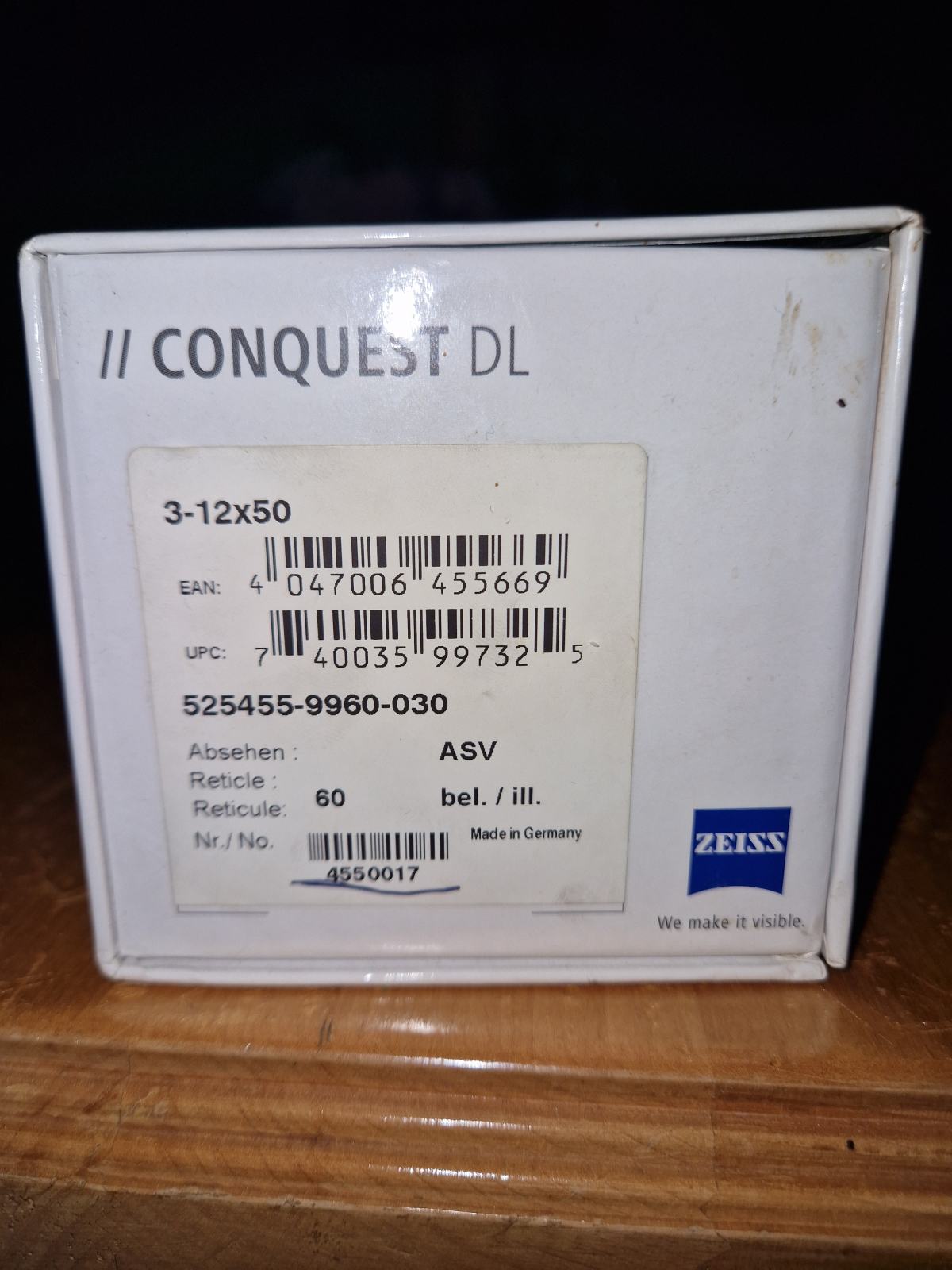 ZEISS CONQUEST DL 3–12X50
