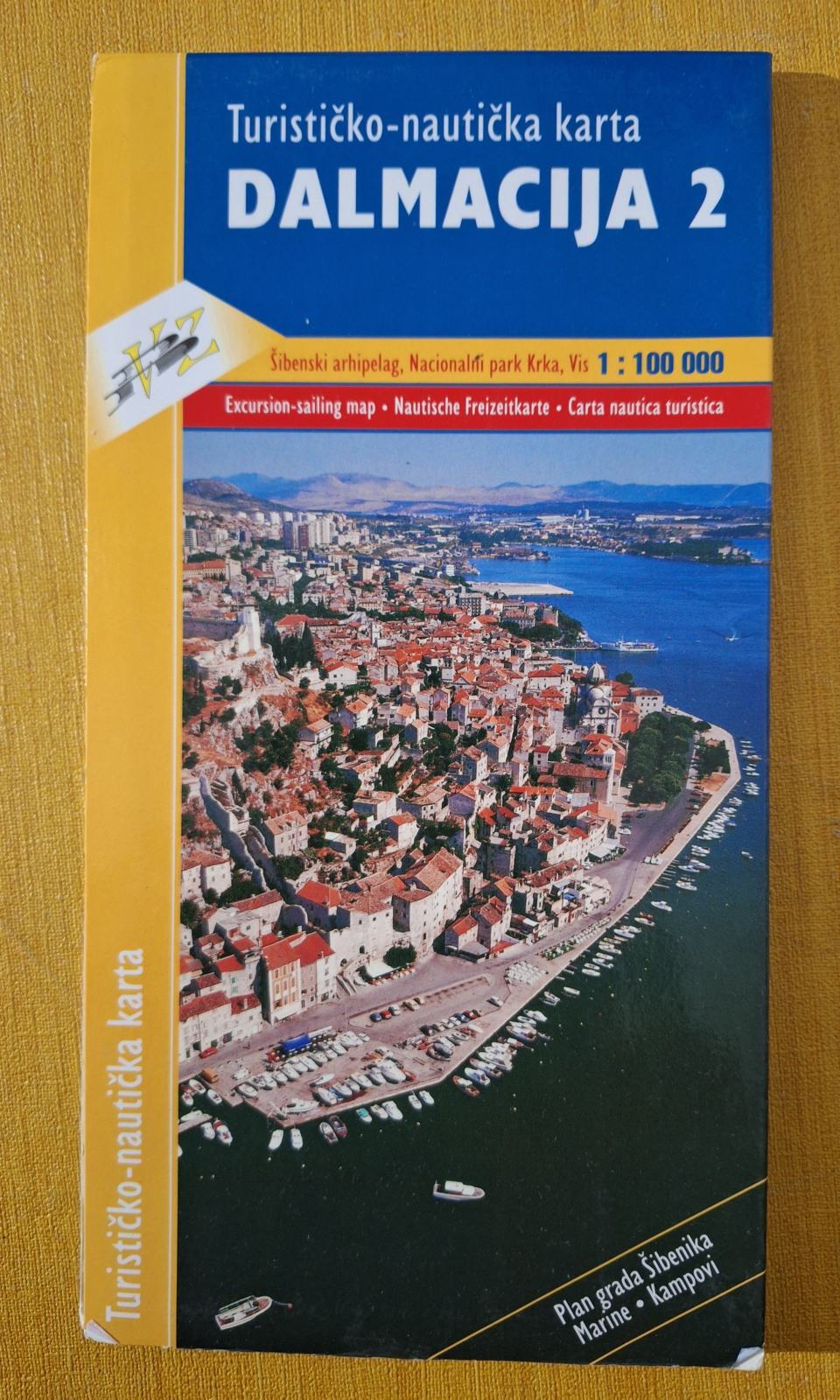 Karta - Turističko nautička karta Dalmacija 2