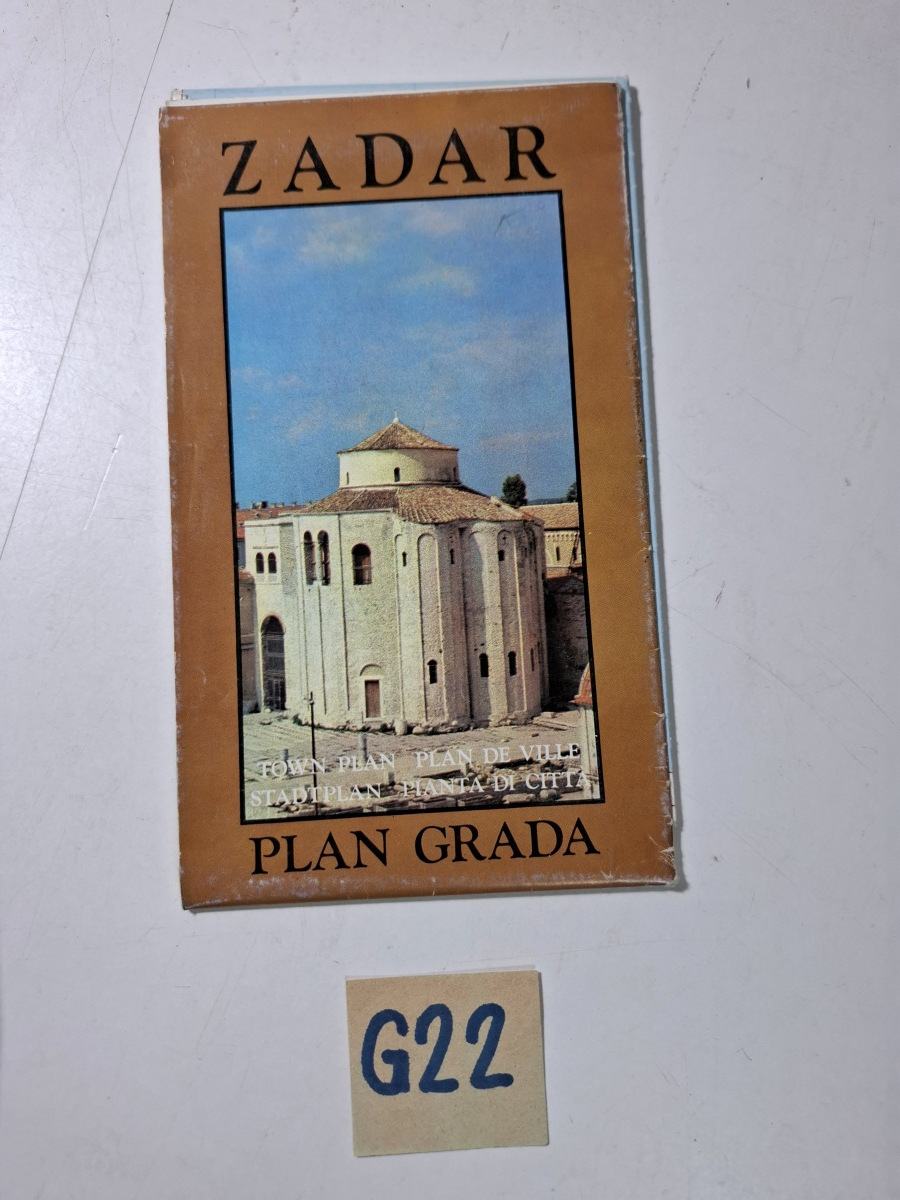 Zadar. Plan grada. Mjerilo 1 : 10.000