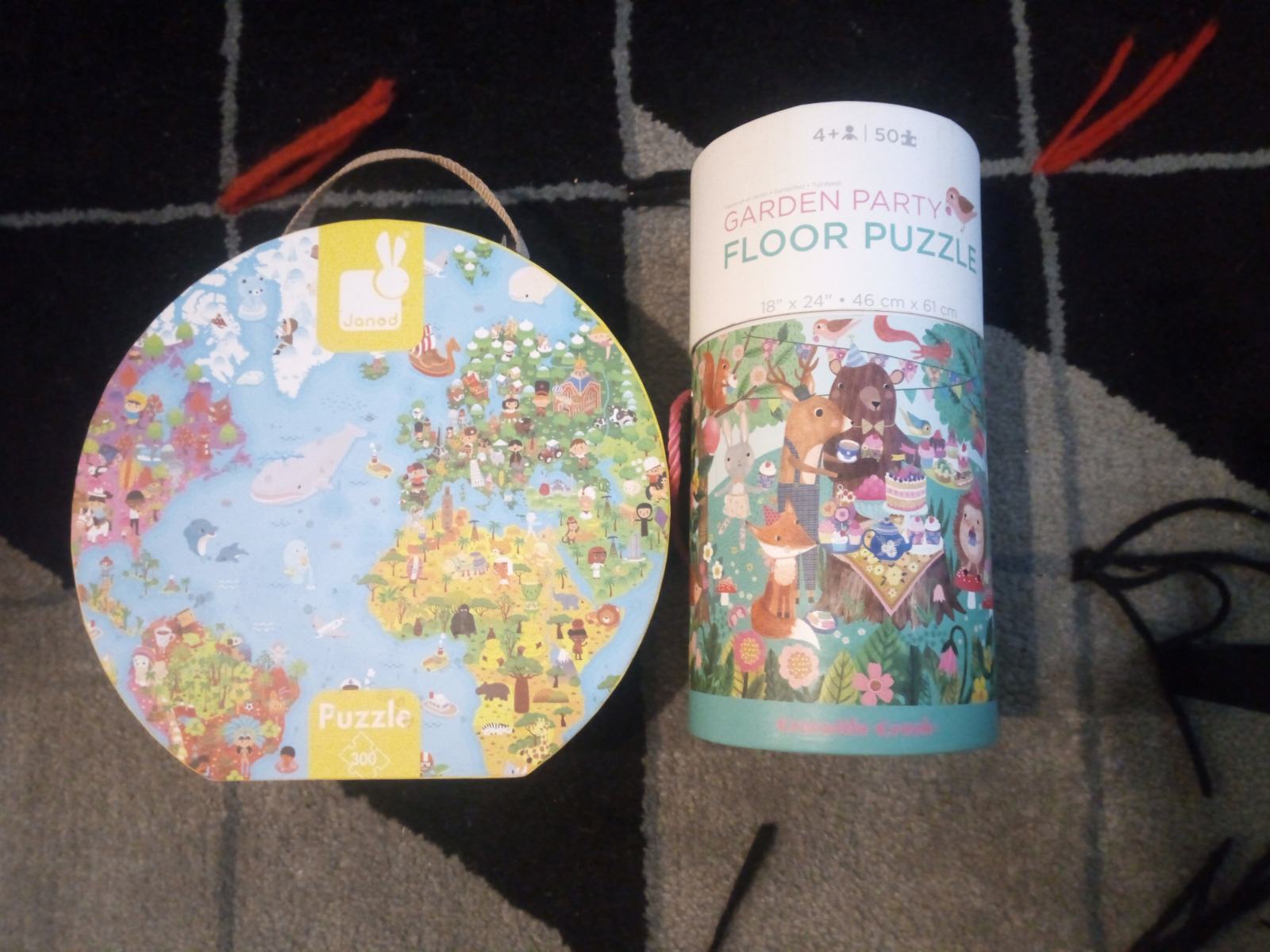 Janod - World Map 300 kom (6-9 god) i Vrtna zabava 50 kom (4+) puzzle