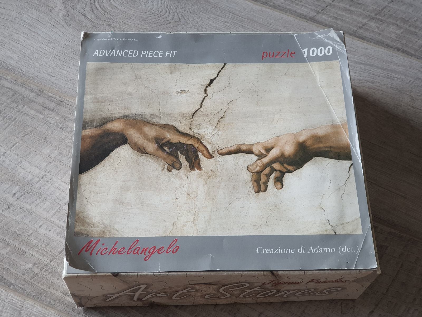 Puzzle 1000 komada Michelangelo the creation of Adam