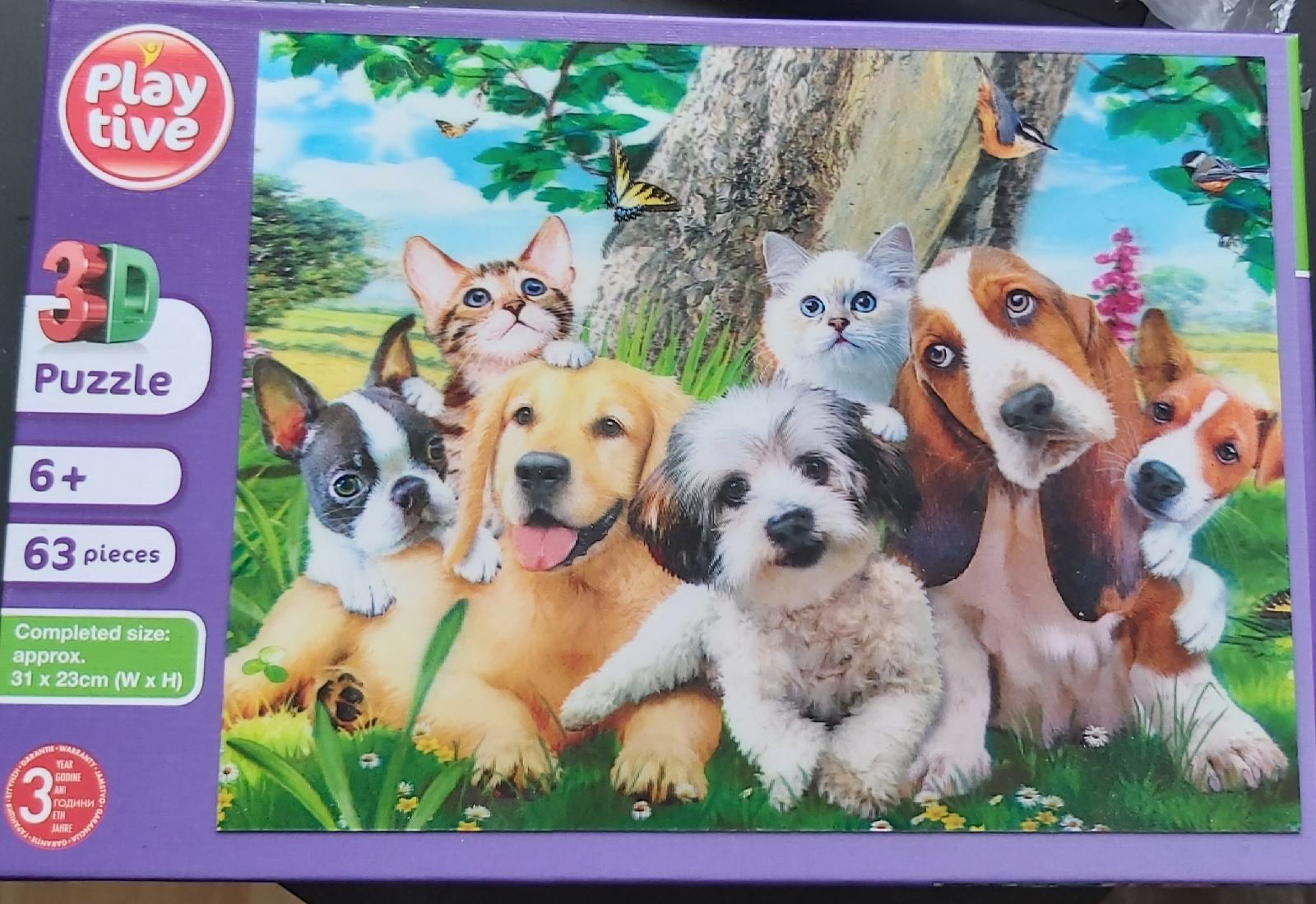 Puzzle 3D peseki i mace