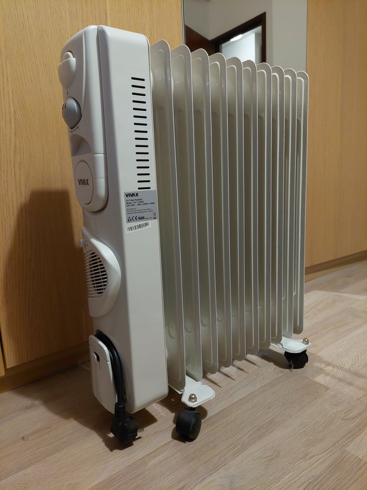 Uljni radijator 2500W sa ventilatorom