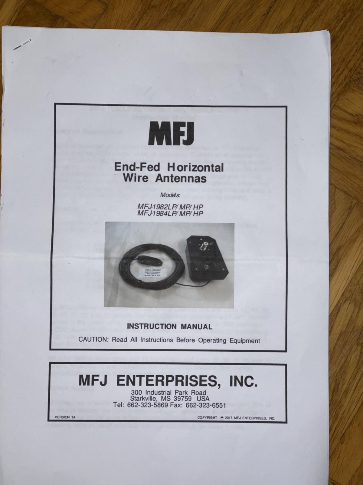 MFJ END FED RADIOAMATERSKA ANTENA