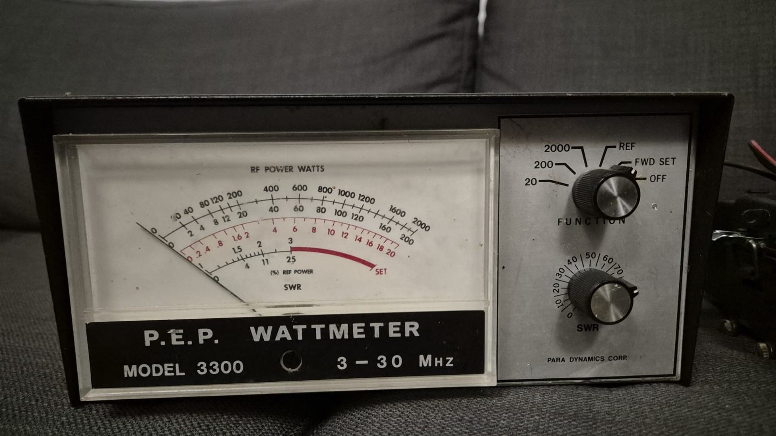 Para Dynamic Corp wattmeter model 3300