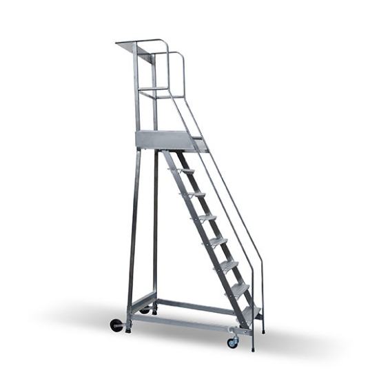 POKRETNE LJESTVE ZA SKLADIŠTE – INOX PLATFORME | SIGURNE I MOBILNE