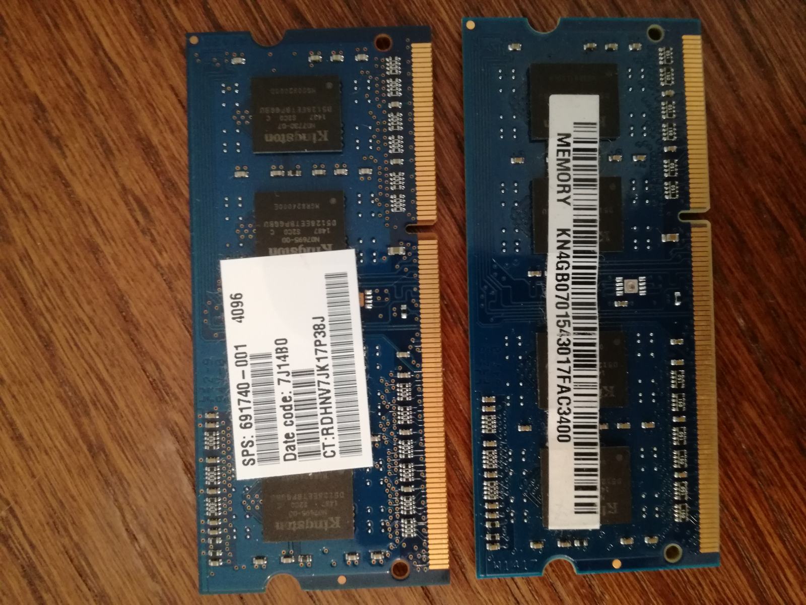 4 Gb Kingston RAM za Laptop: PC3L - 12800S