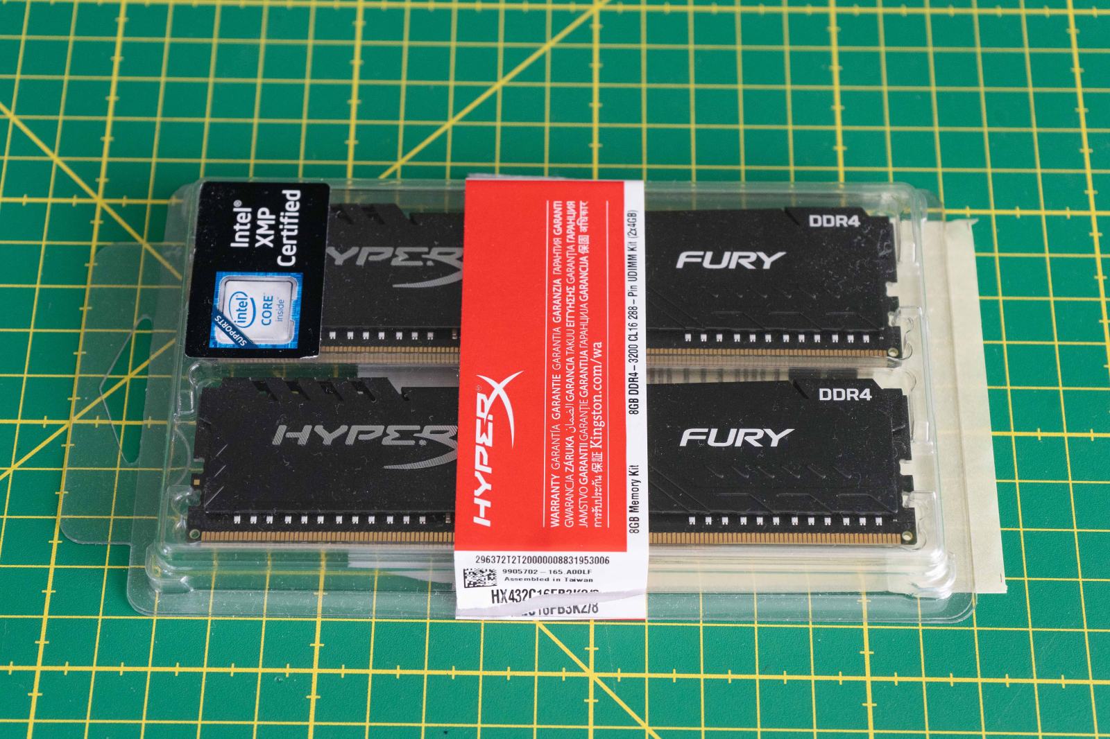 2x4 Kingston HyperX Fury DDR4 3200MHz RAM