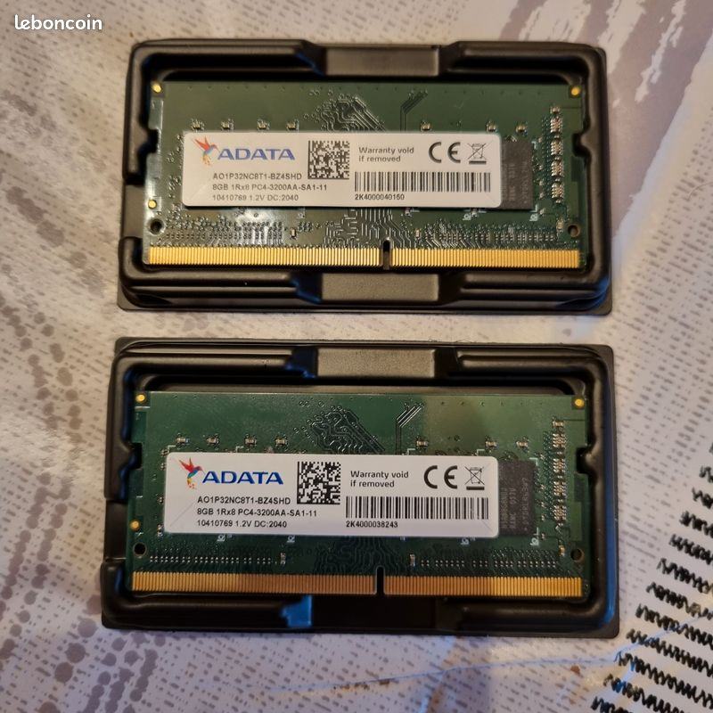 2x8GB(16GB) ADATA PC4-3200AA AO1P32NC8T1-BZ4SHD 3200mhz DDR4 sodimm