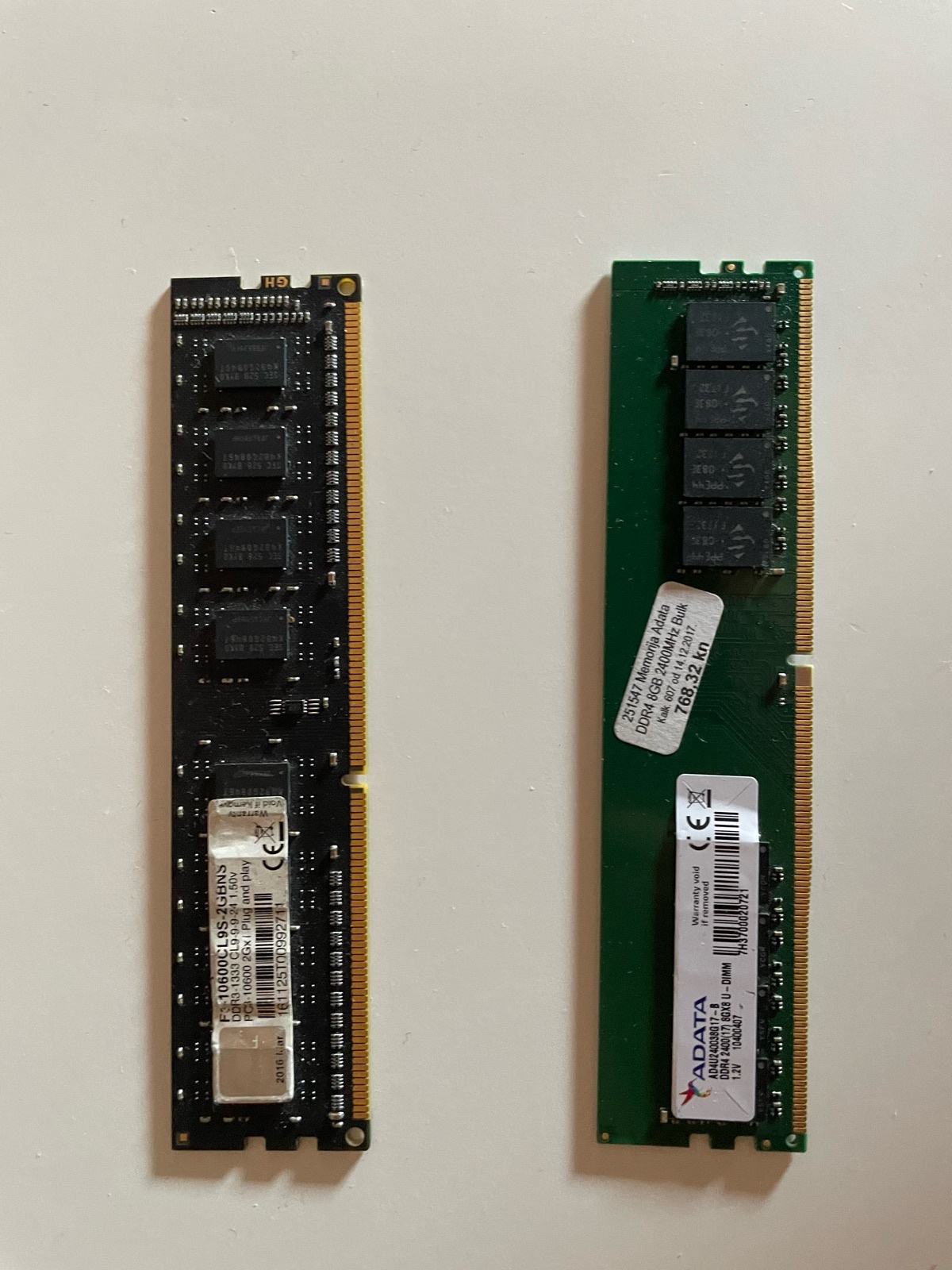 2x8gb RAM DDR3/DDR4