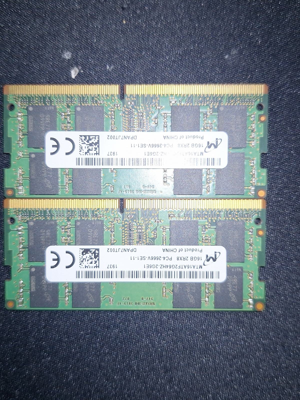 32gb 2666mhz 2x16 so dimm RAM za laptope