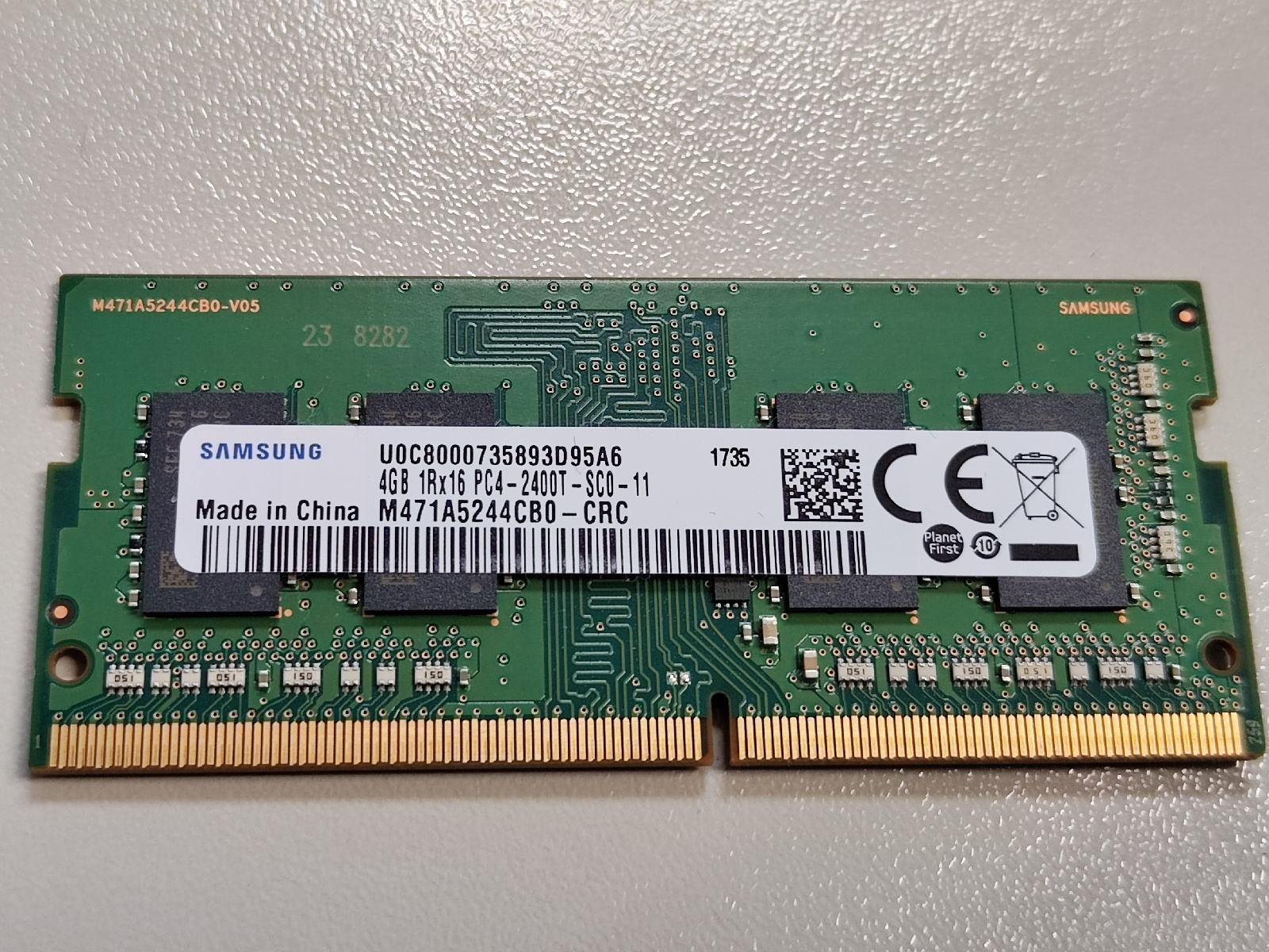 4 GB Samsung DDR4 2400 MHz RAM memorija za laptop