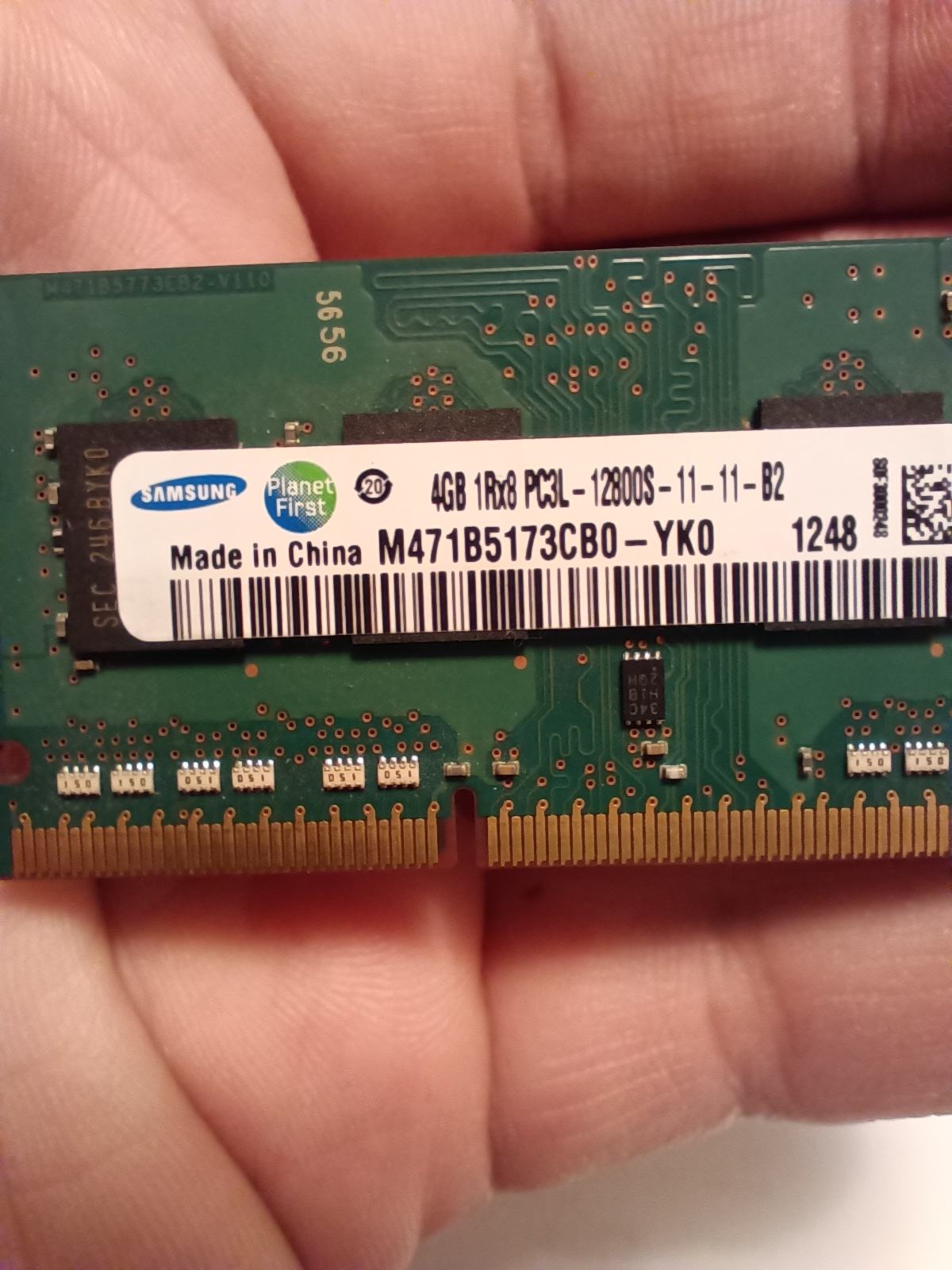 8GB (2x 4GB) DDR3L 1600 Samsung SODIMM RAM za laptop