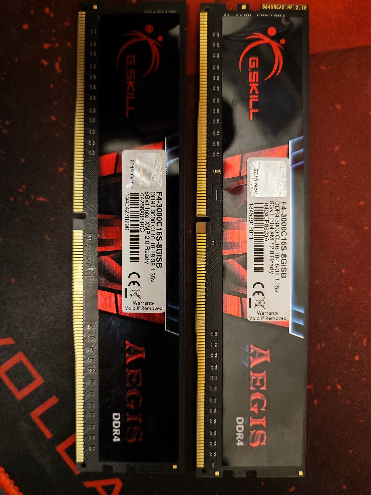 Aegis 2x8GB DDR4