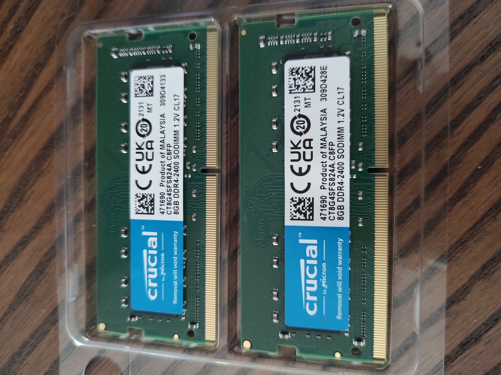 Crucial 16gb SODIMM DDR4-2400 RAM (2x8gb, za laptop)
