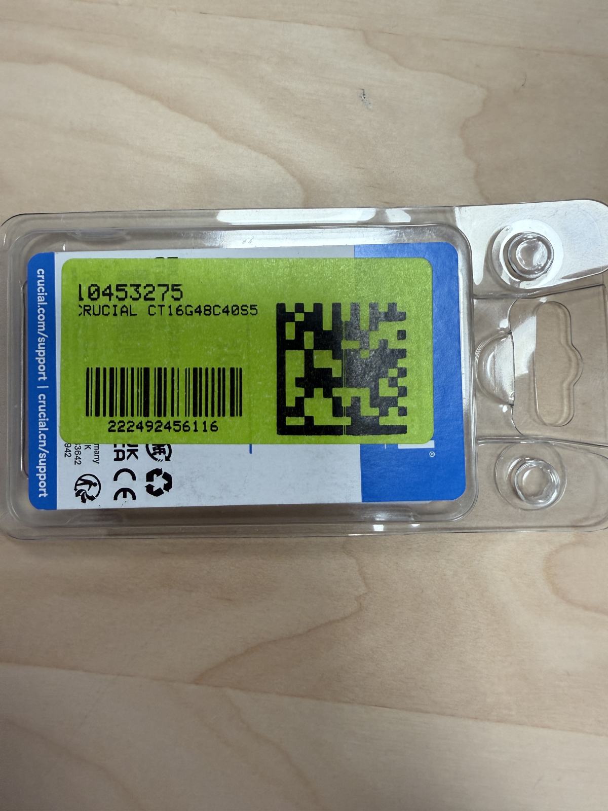 Crucial RAM DDR 5 4800 za laptop