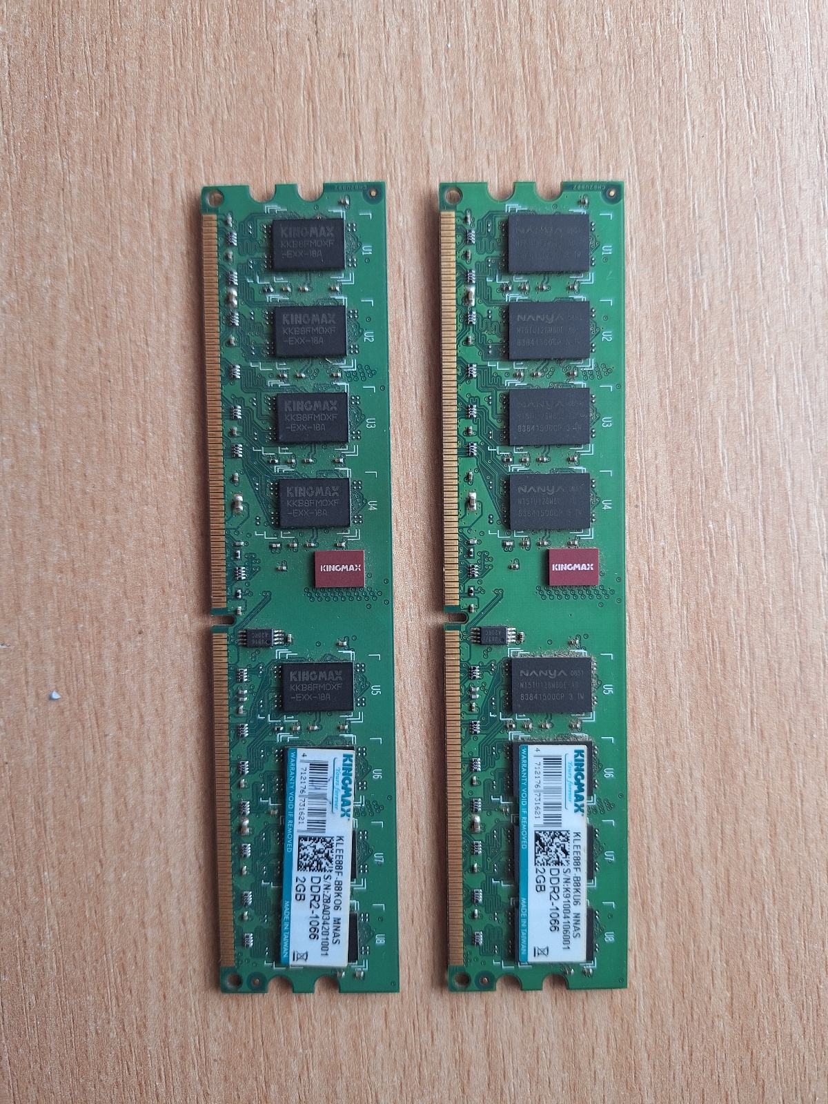 DDR 2 RAM 2x2GB KINGMAX 1066MHz