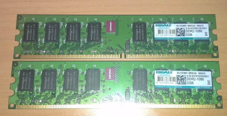 DDR2 1066 Mhz 2 x 2GB Kingmax