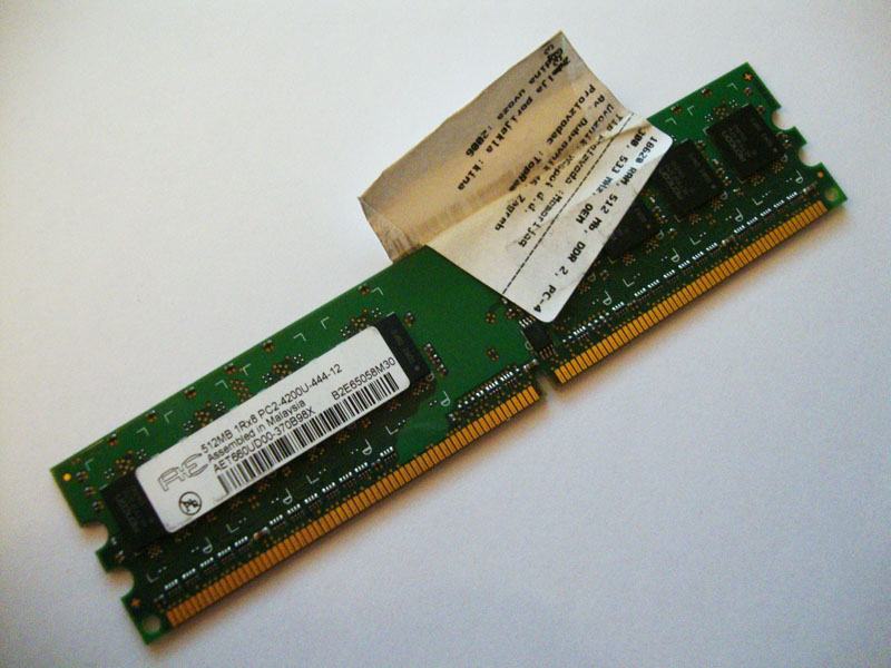 DDR2 512MB PC4300 533MHz