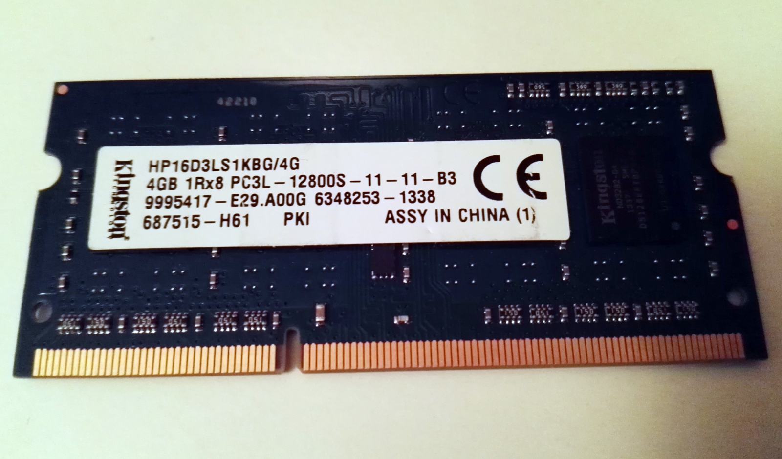 DDR3L RAM za laptop, 4Gb, 12800 HP