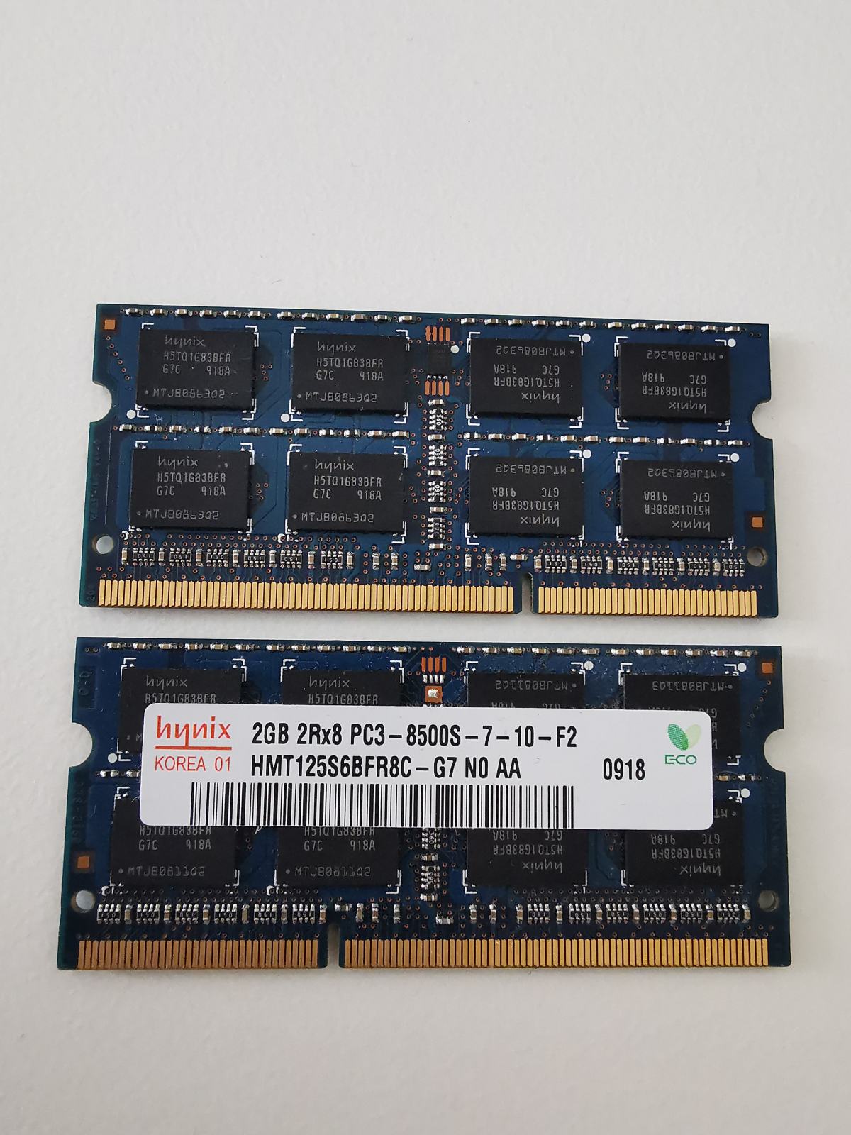 Hynix 2GB 2Rx8 PC3-8500S-7-10-F2