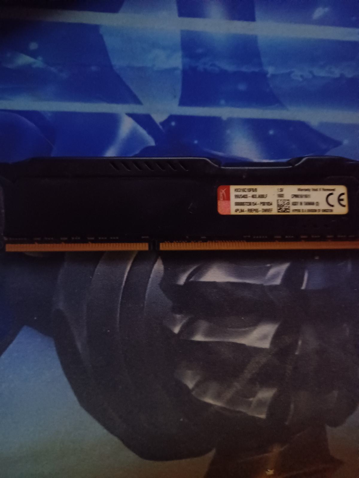 Hyper X Furry 8gb ddr3 1600mhz