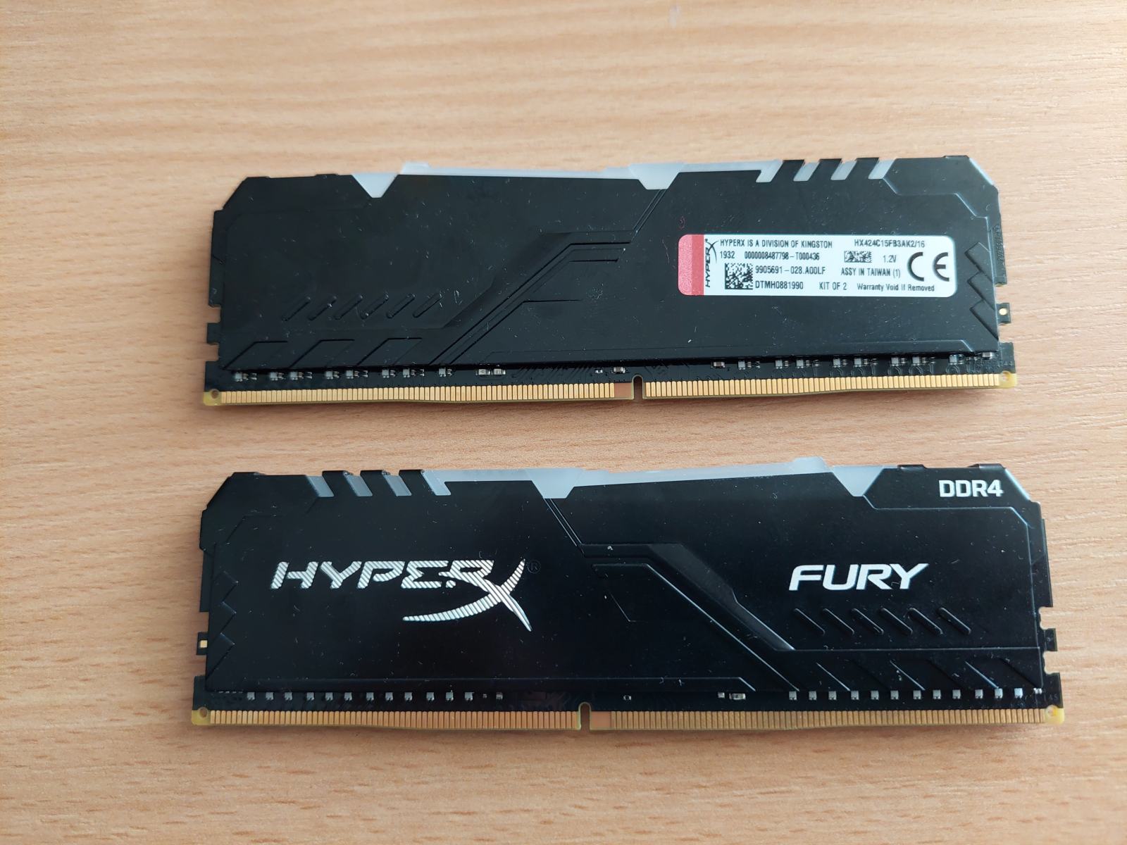 HyperX Fury 16 GB HX424C15FB3AK2/16 2400 MHz