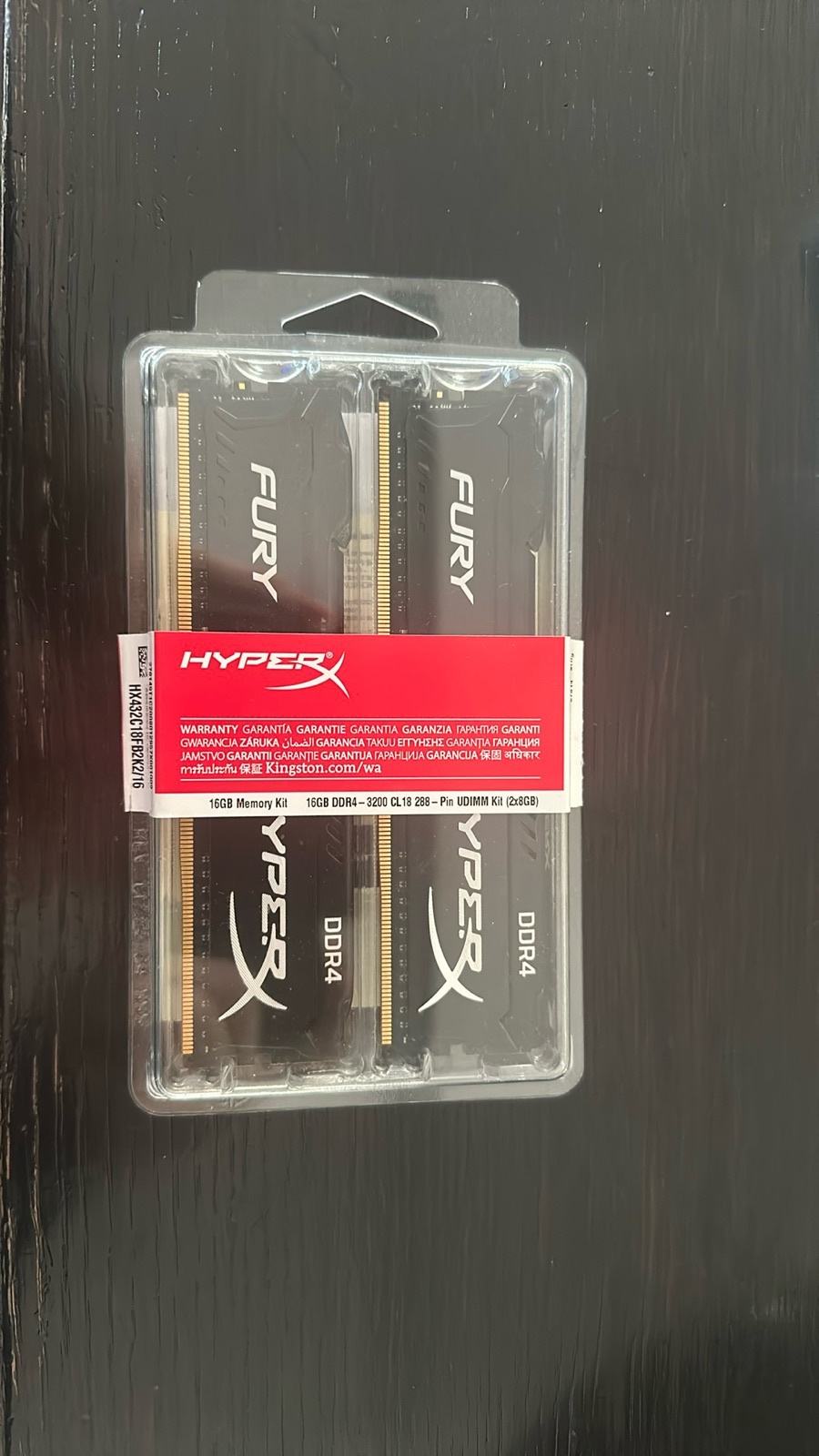 Hyperx Fury DDR4 16g