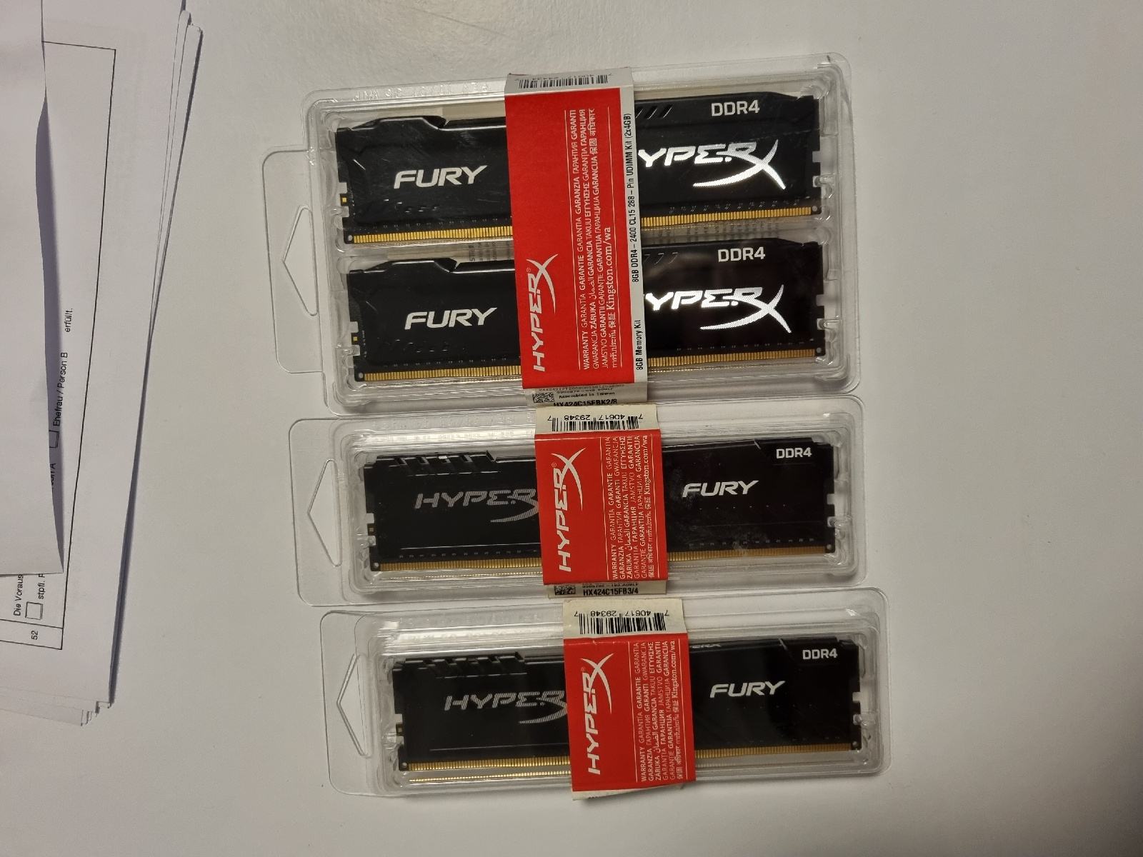 Rezervirano/hyperx RAM ddr4 2400 MHz 4x4 Gb