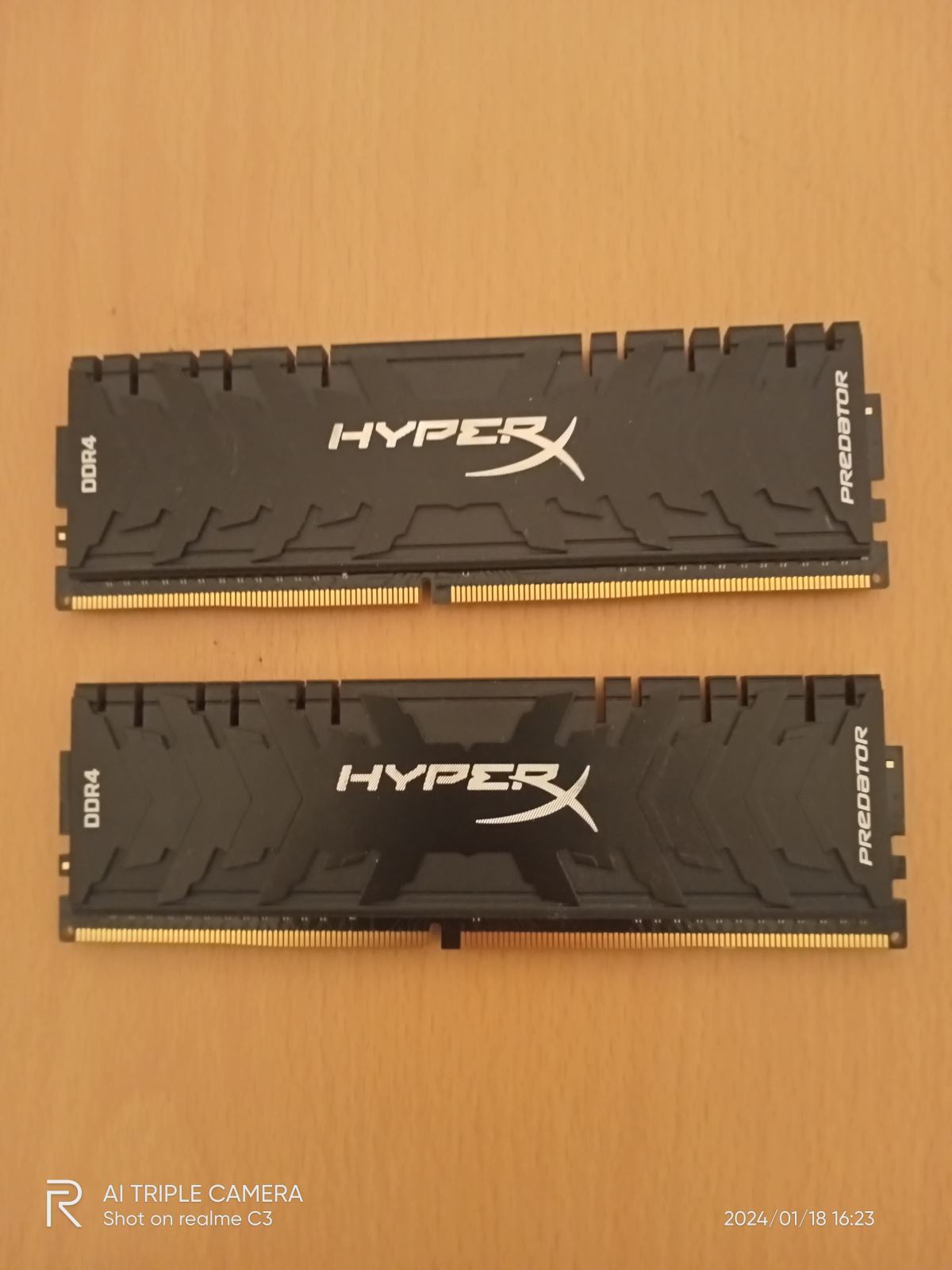 Kingston HyperX Predator DDR4 16GB=(2x8GB)2666Mhz (XMP)