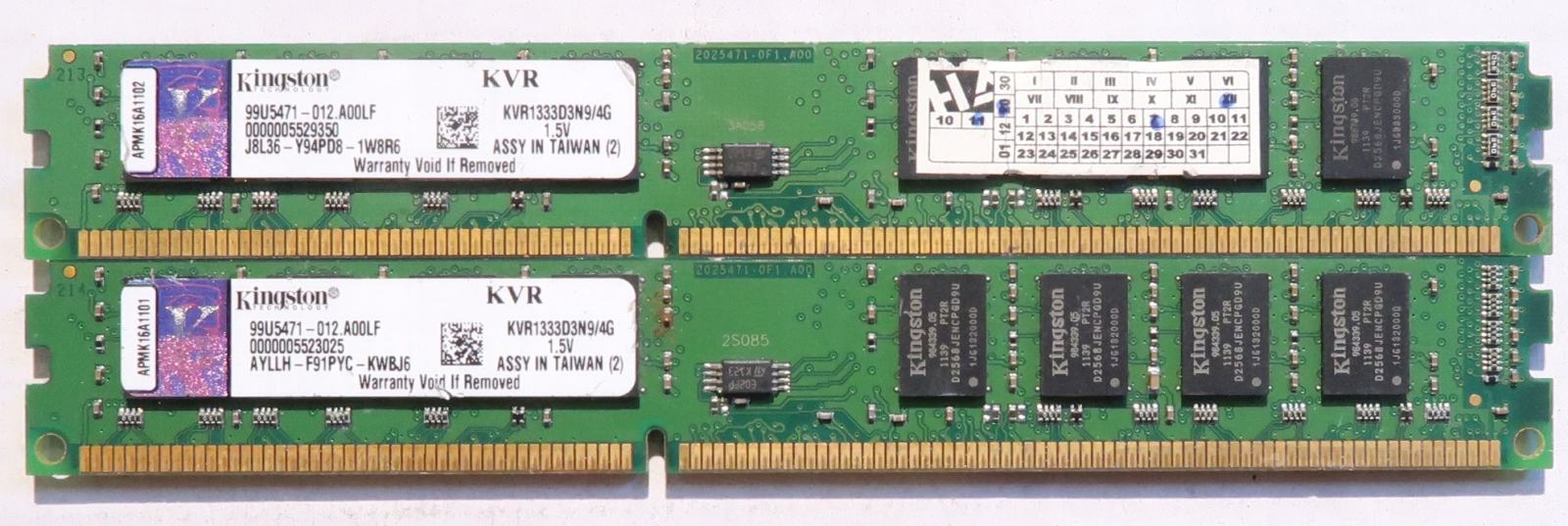 Kingston KVR 2x4 8GB DDR3 1333MHz