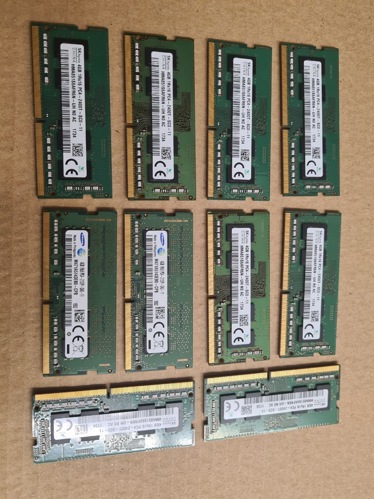 Memorija ddr4 ddr 4 sodimm 1x4 2x4 8GB (2×4)