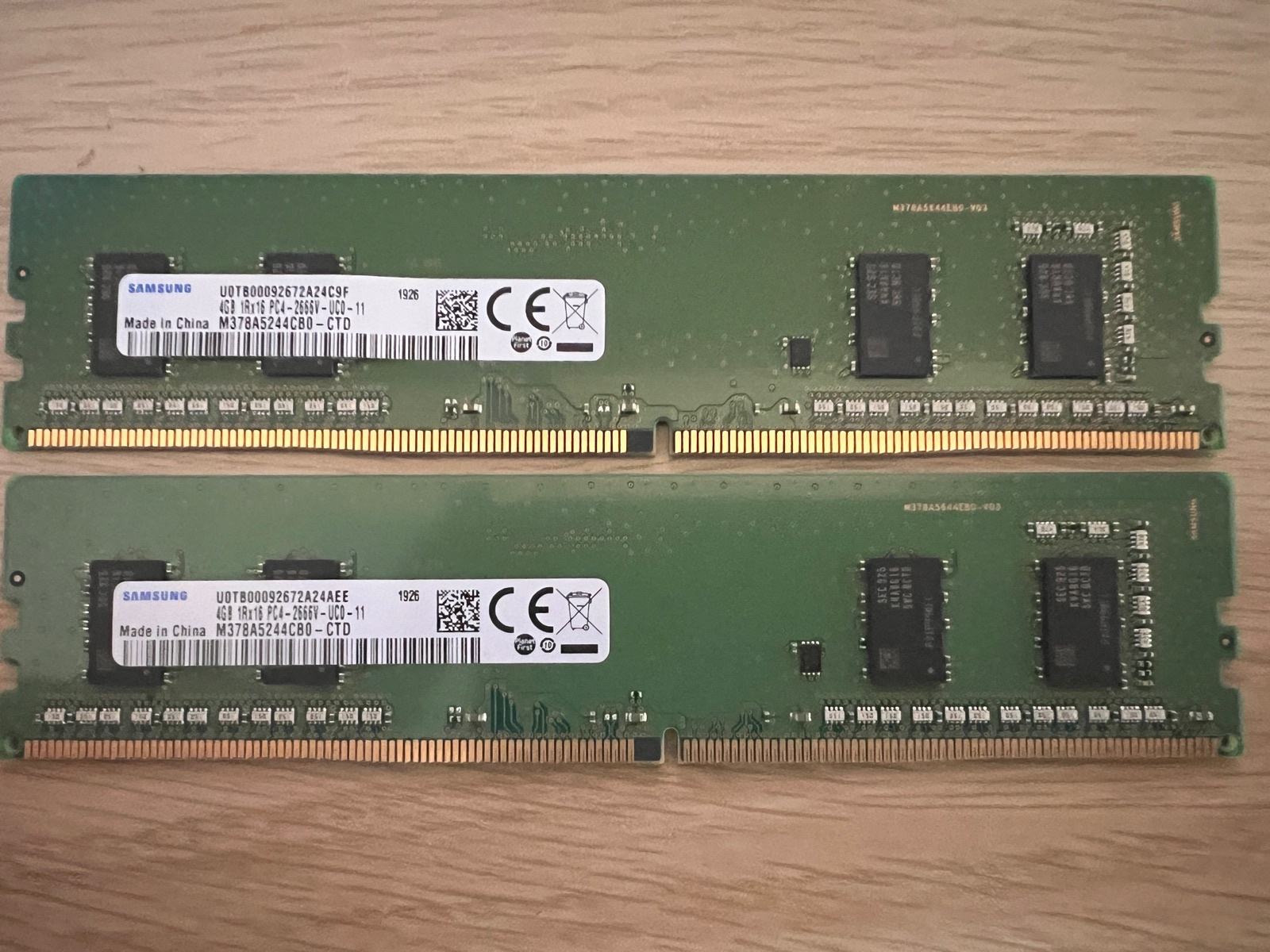 Samsung DDR4 2 x 4GB 2666MHz memorija