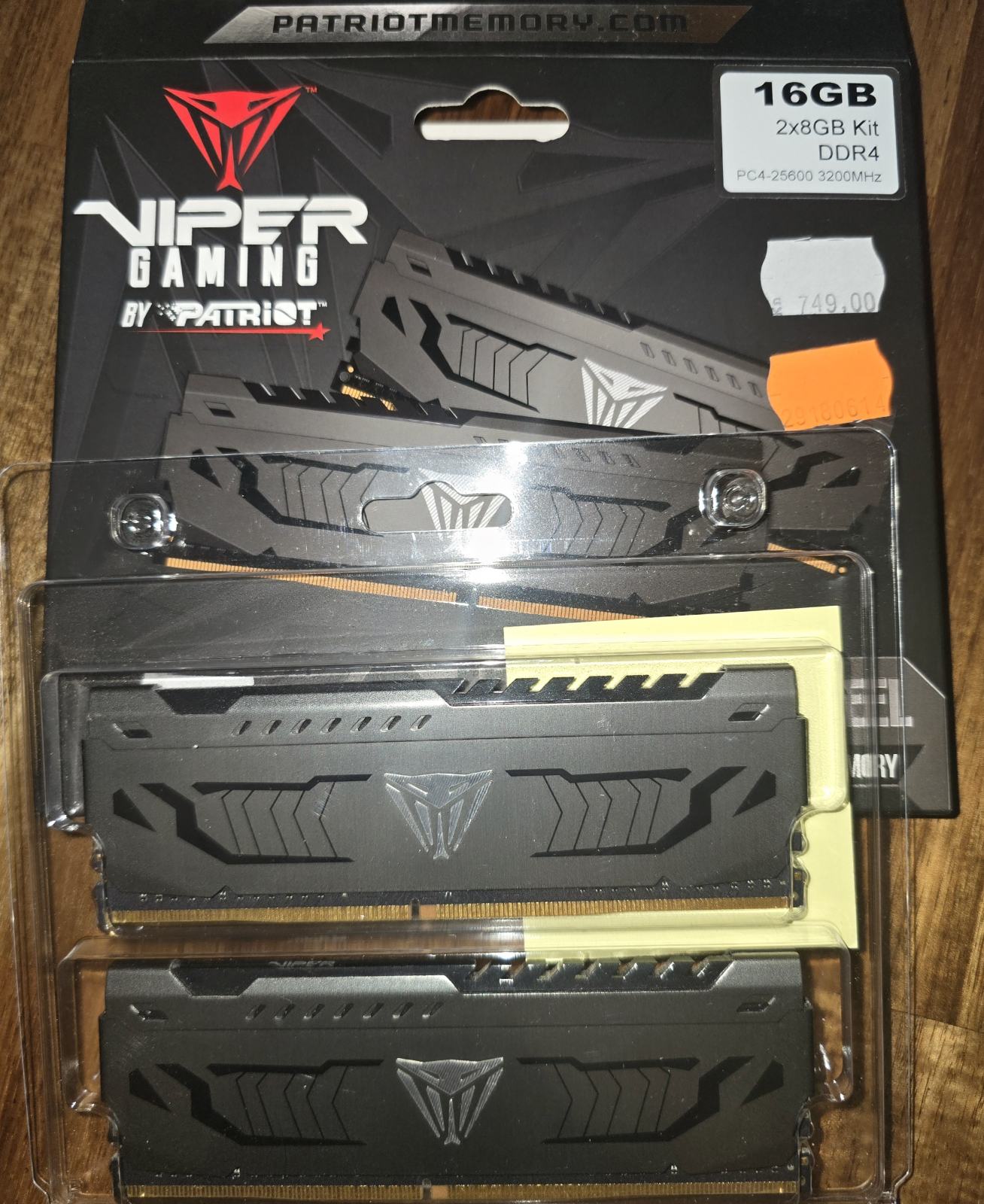 Patriot Viper RAM DDR4 16GB - 2X8GB