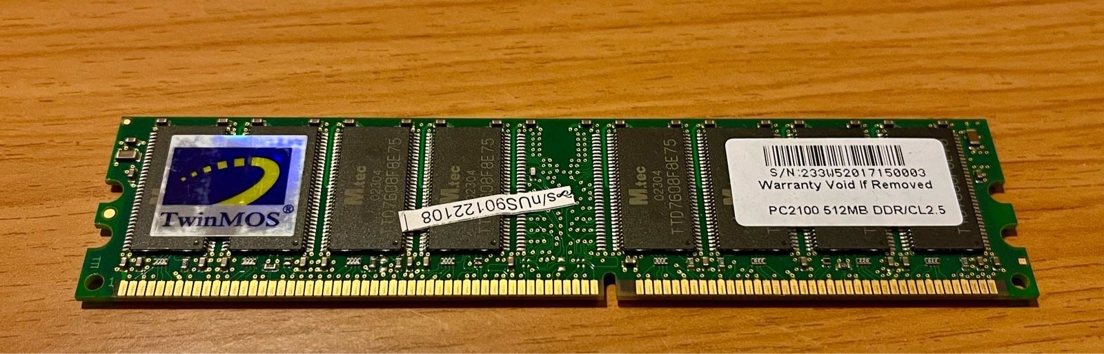 RAM DDR 512MB