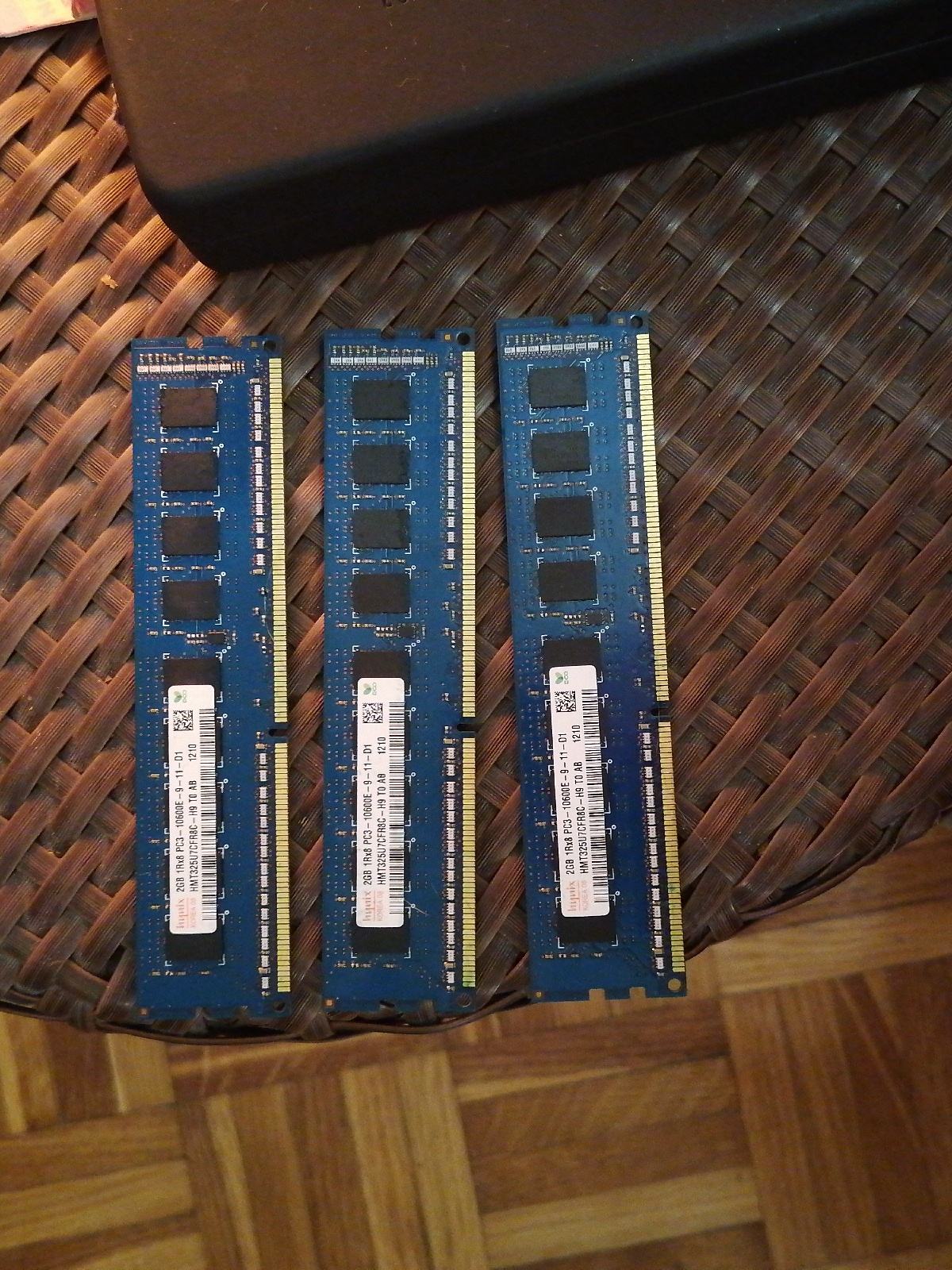RAM DDR3, 3 x 2 GB, PC3