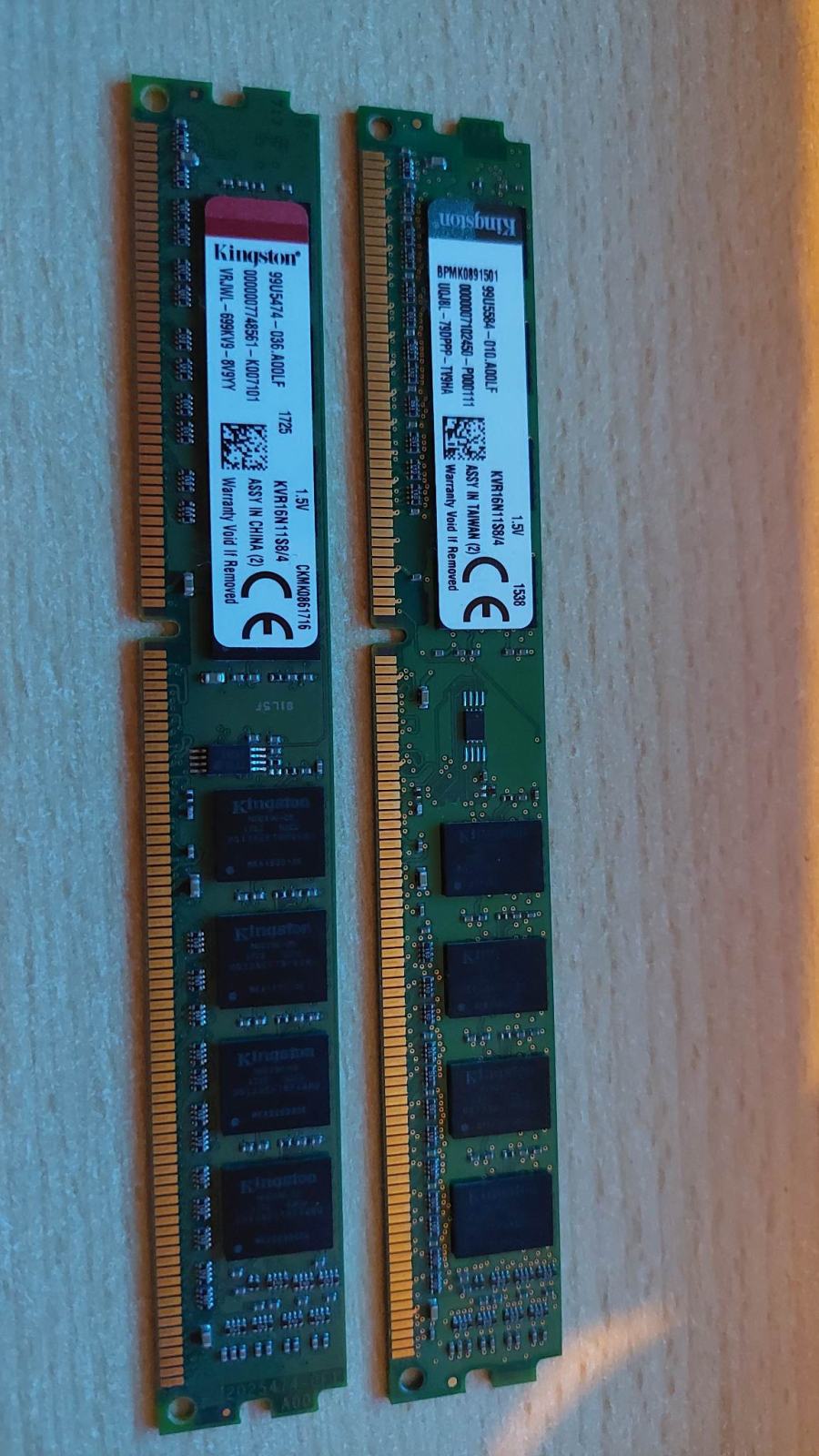 Ram memorija Kingston, DDR3 8GB (2x4) 1600 mhz, 1.5V